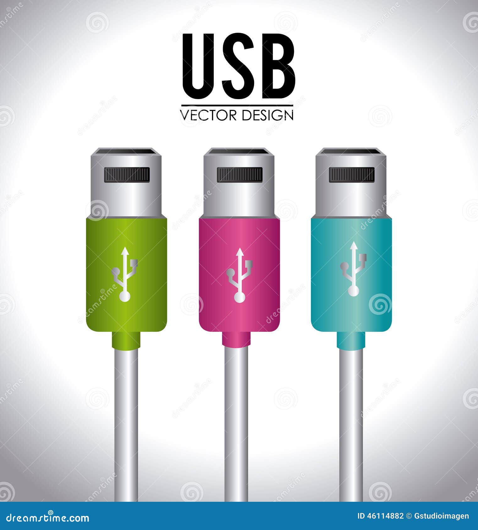 USB design stock vector. Illustration of element, equipment - 46114882