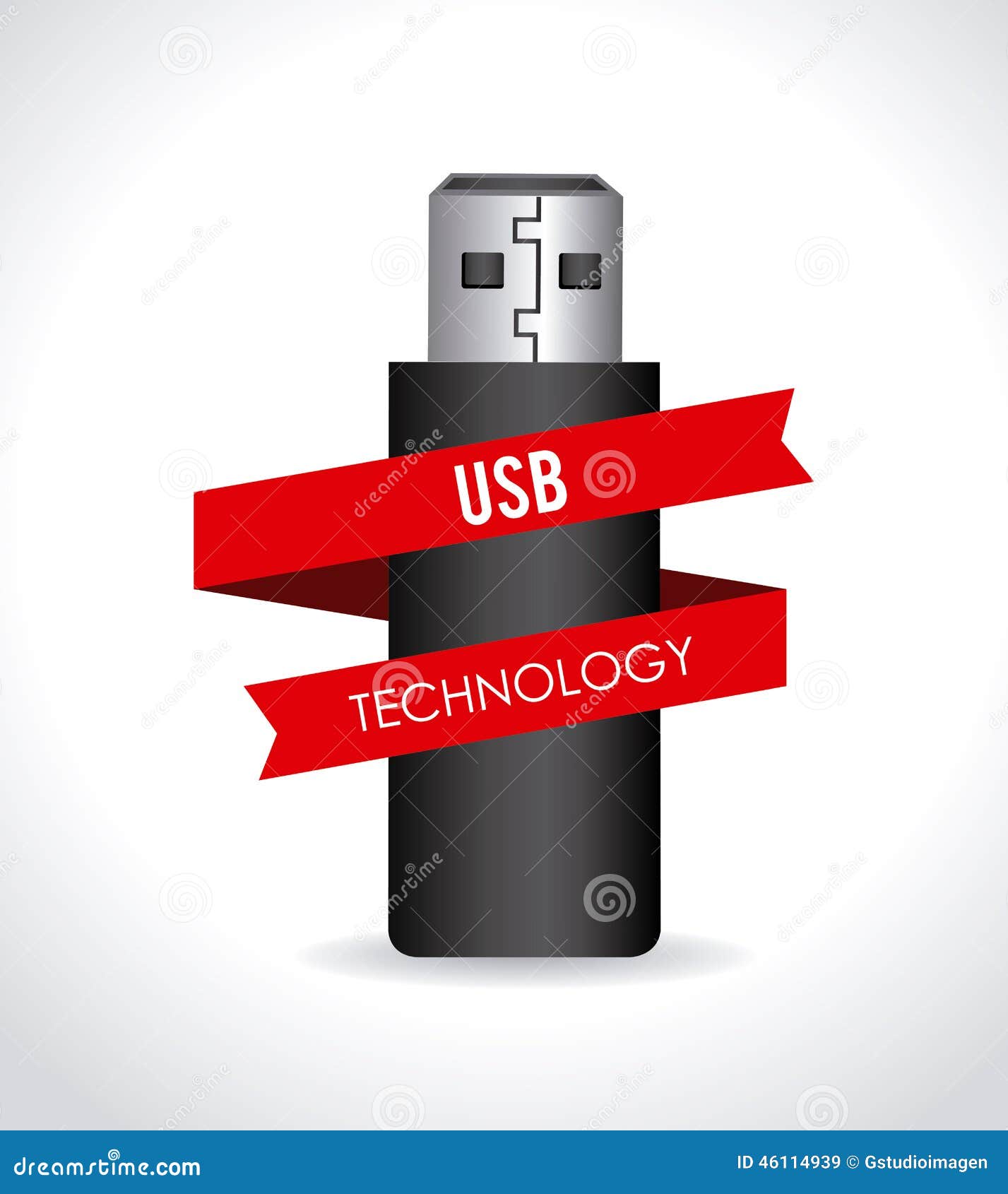 USB design stock vector. Illustration of plug, file, digital - 46114939