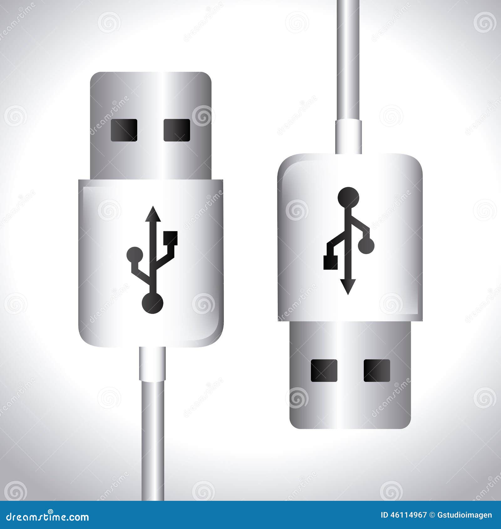 USB design stock vector. Illustration of device, hardware - 46114967