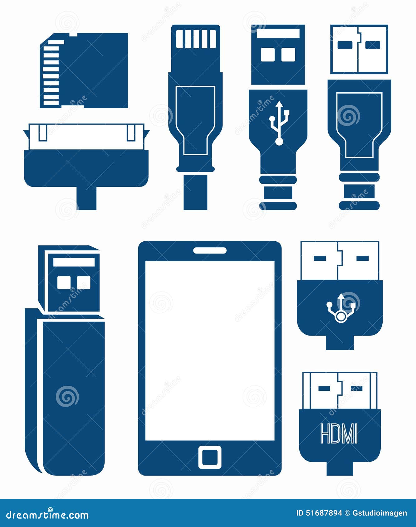 USB Design, Vector Illustration. Stock Vector - Illustration of data ...