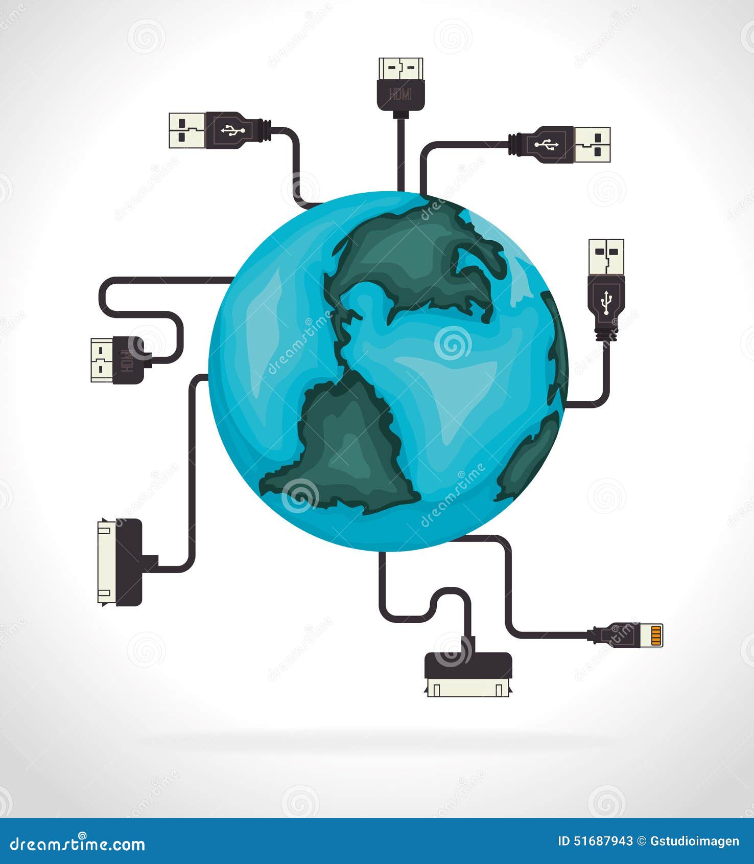 USB Design,vector Illustration. Stock Vector - Illustration of flash ...