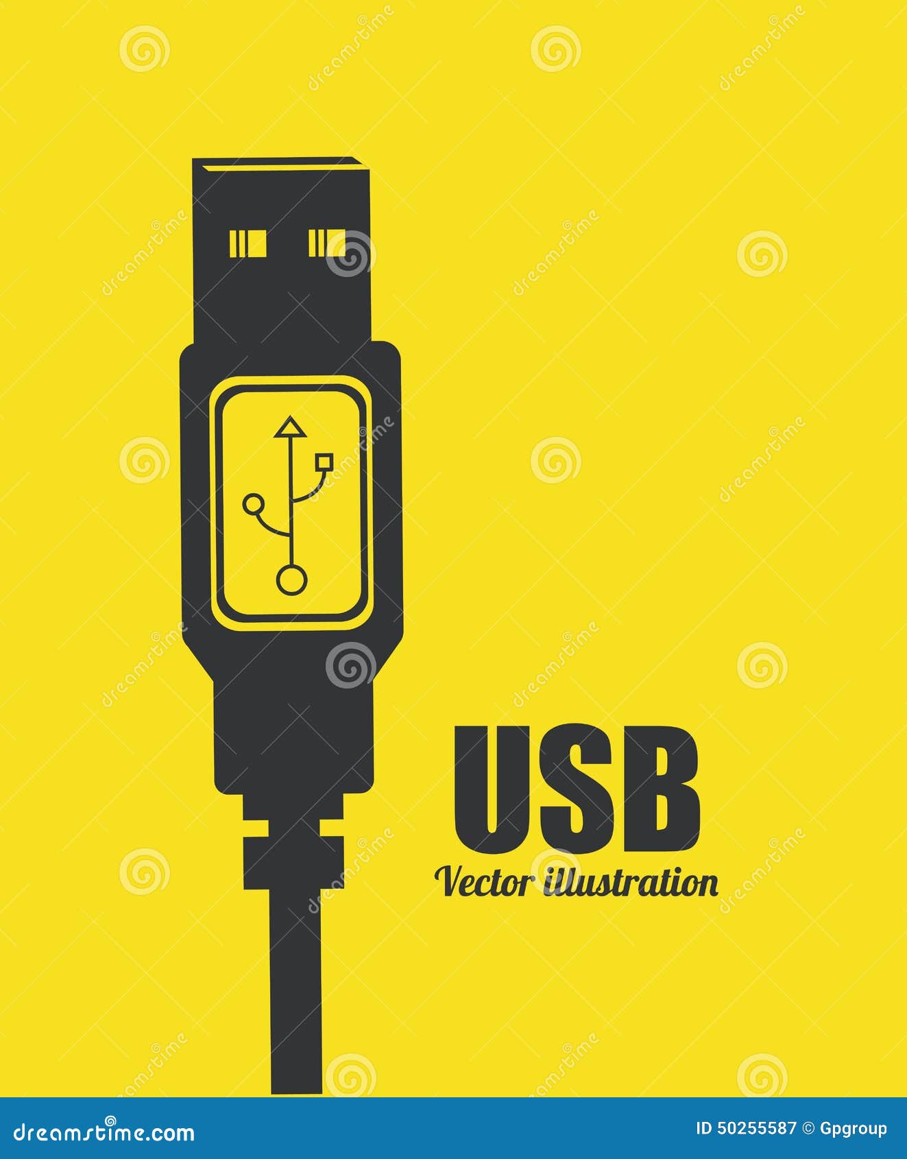 USB Design , Vector Illustration. Stock Vector - Illustration of file ...