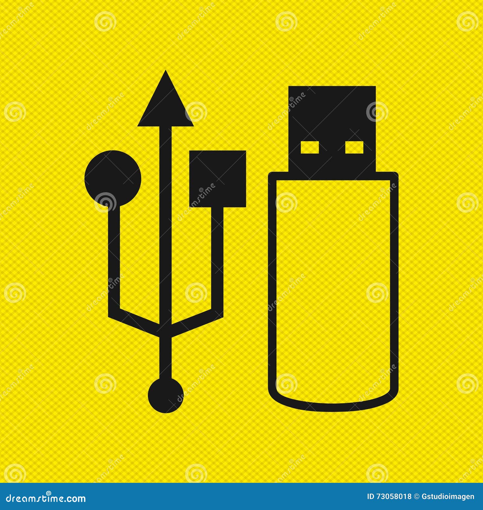 Usb device design stock illustration. Illustration of connect - 73058018