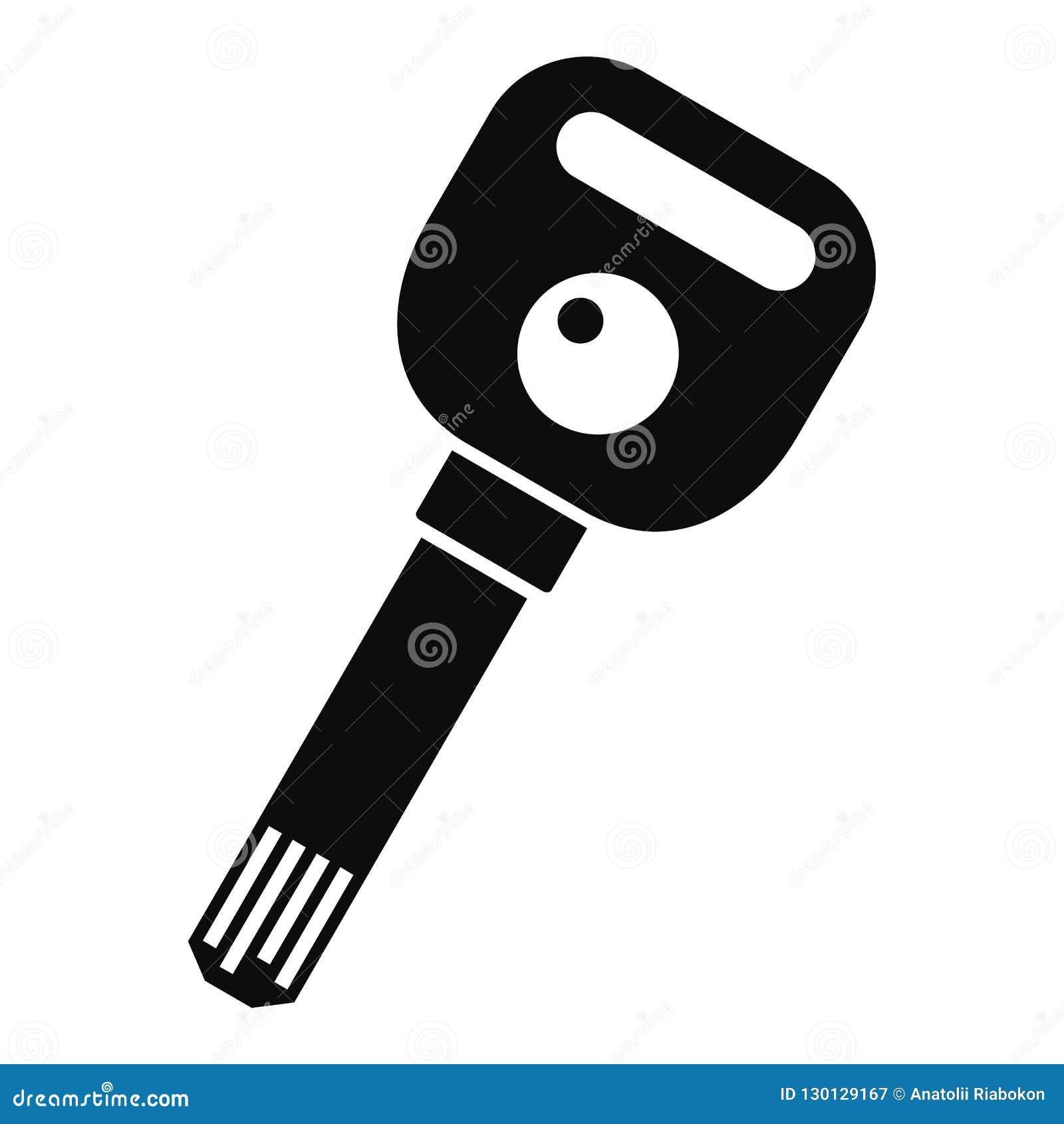 Usb Digital Lock Key Icon, Simple Style Stock Vector - Illustration of ...
