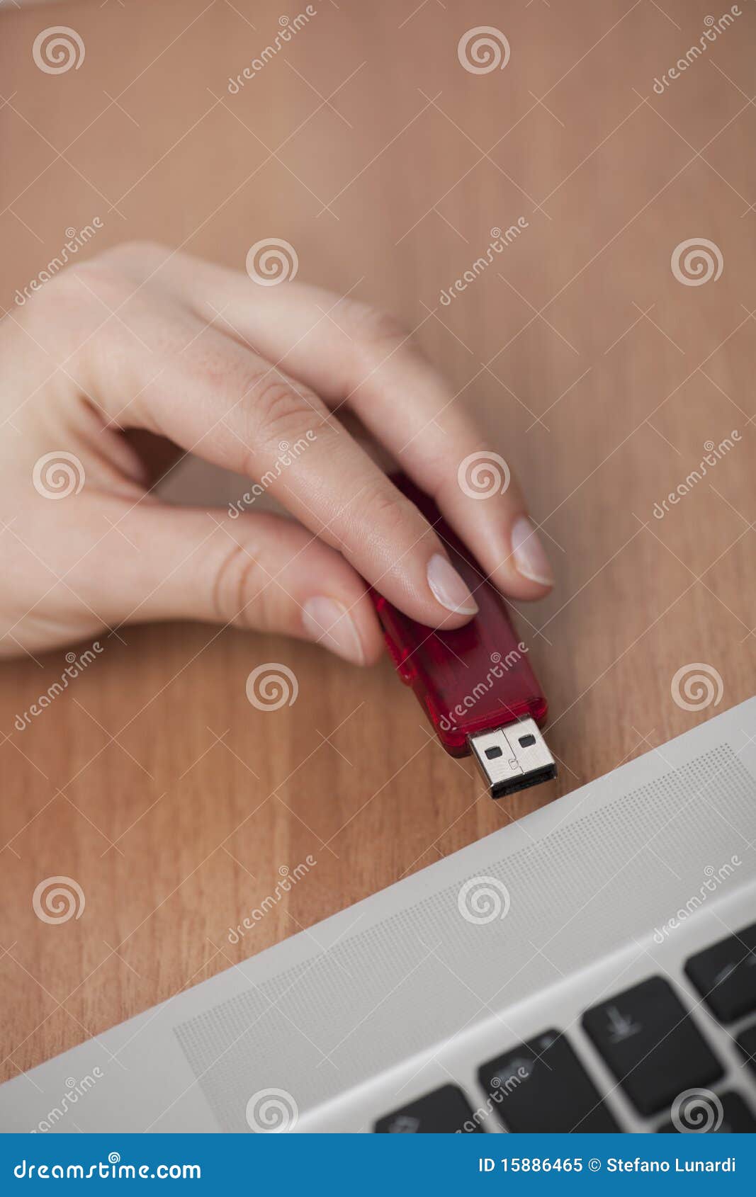 Usb drive stock image. Image of equipment, woman, generated - 15886465
