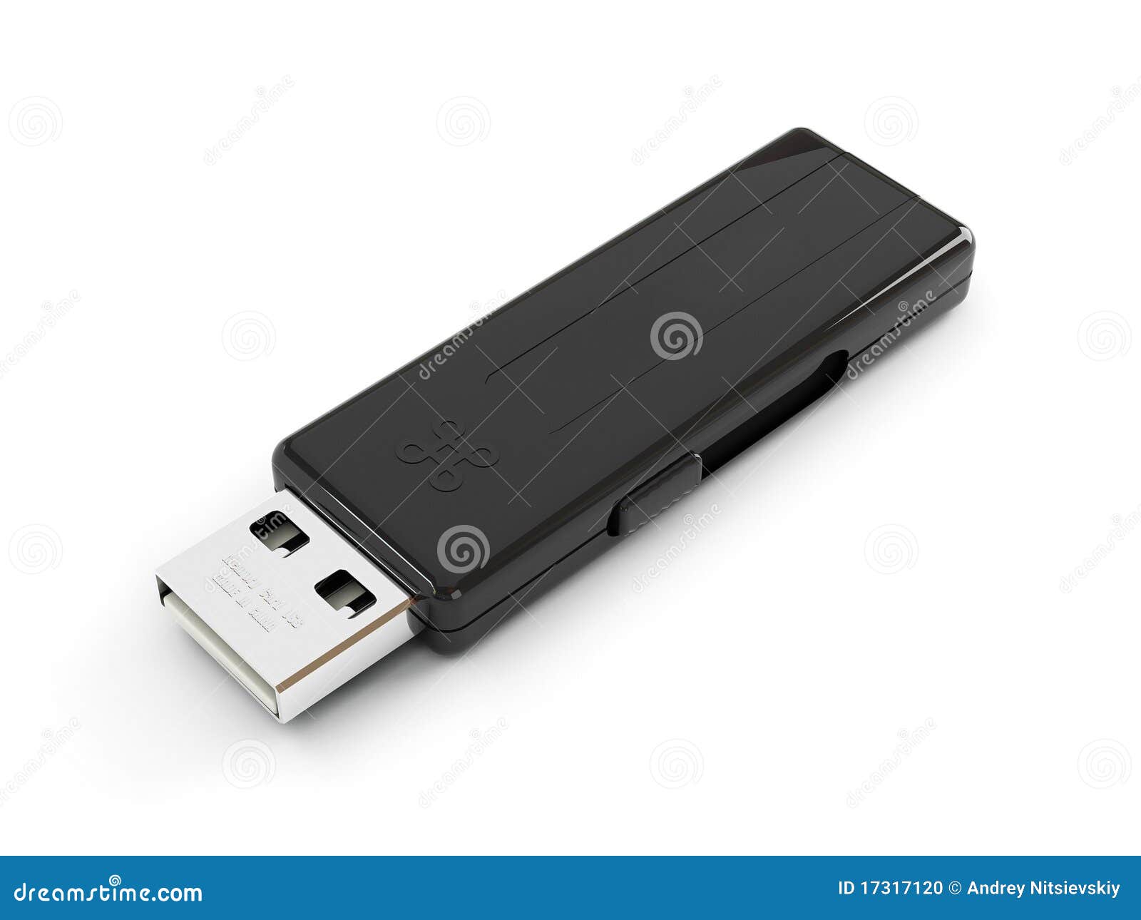 USB drive black stock illustration. Illustration of microdrive - 17317120