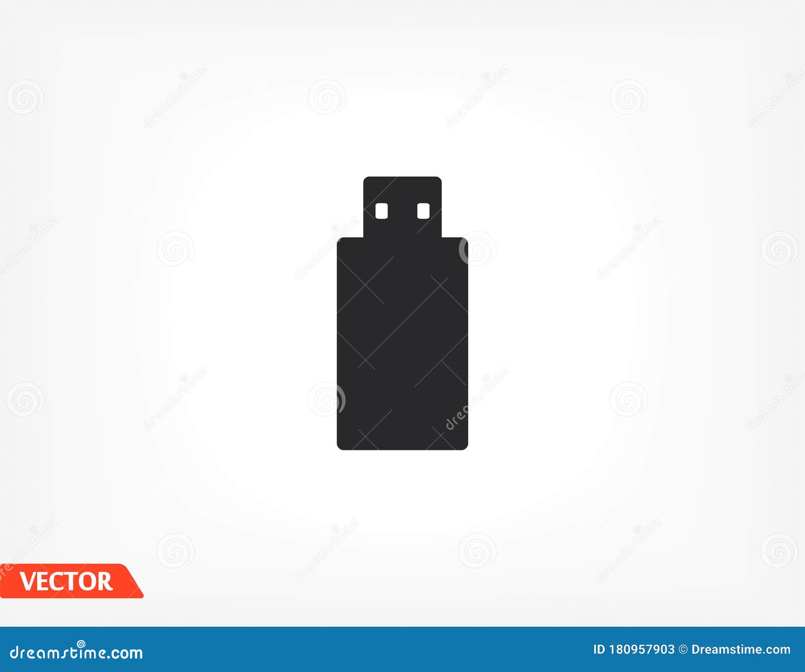 USB Drive Icon. Vector USB EPS 10. Information Storage Device Design ...