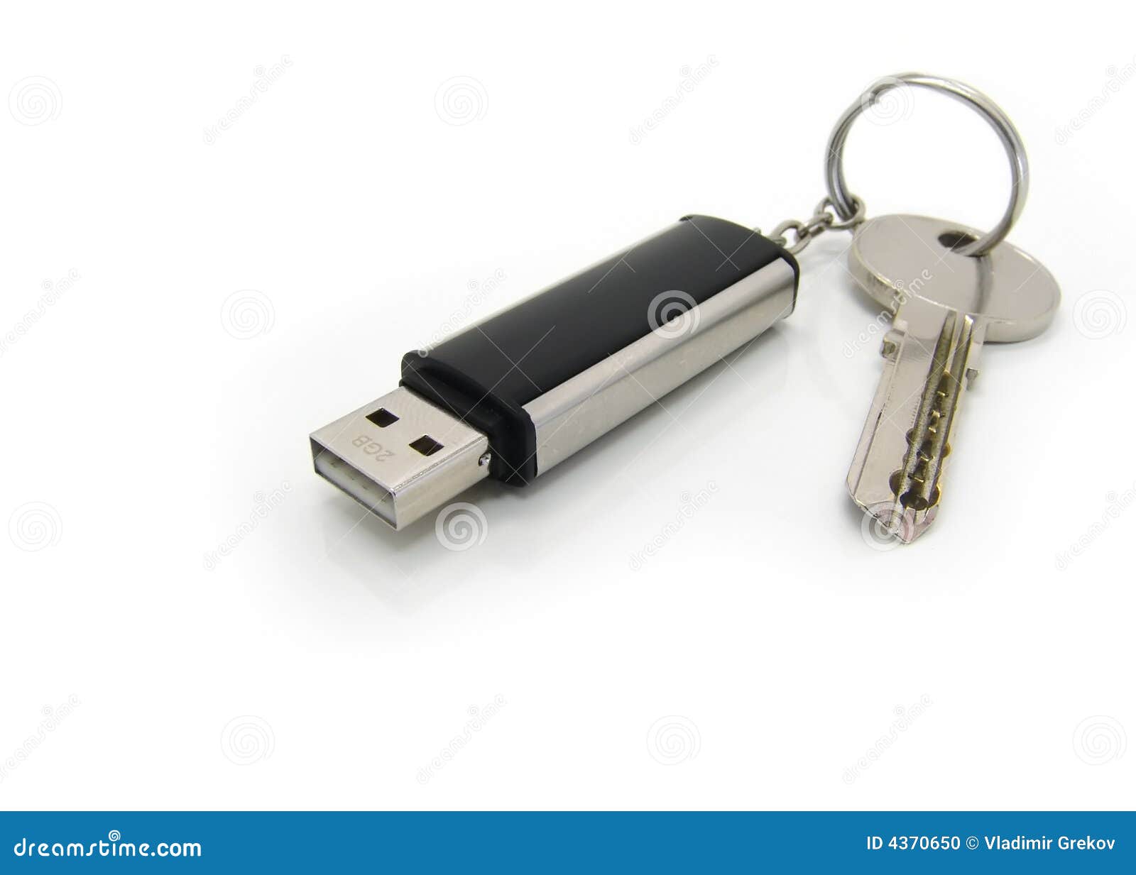 USB drive and key stock photo. Image of ring, data, advice - 4370650