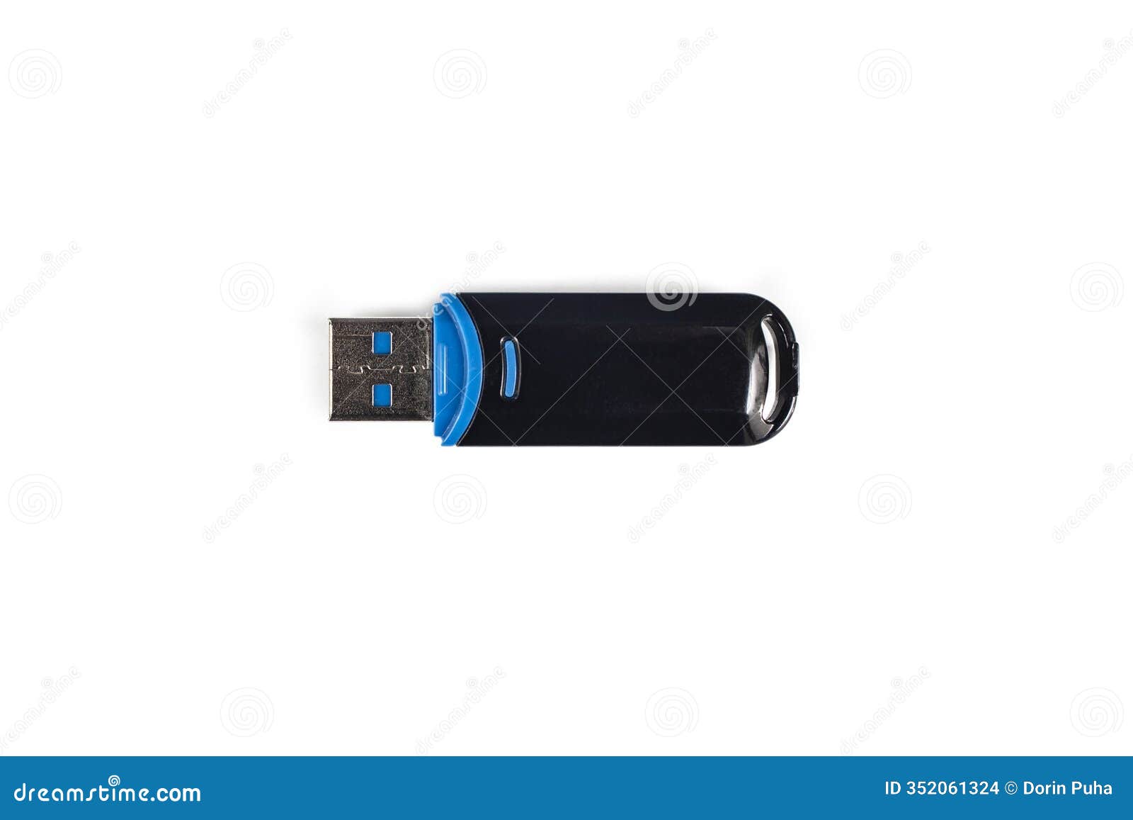 Usb Drive Stick Isolated on White Background, Empty Space for Branding ...