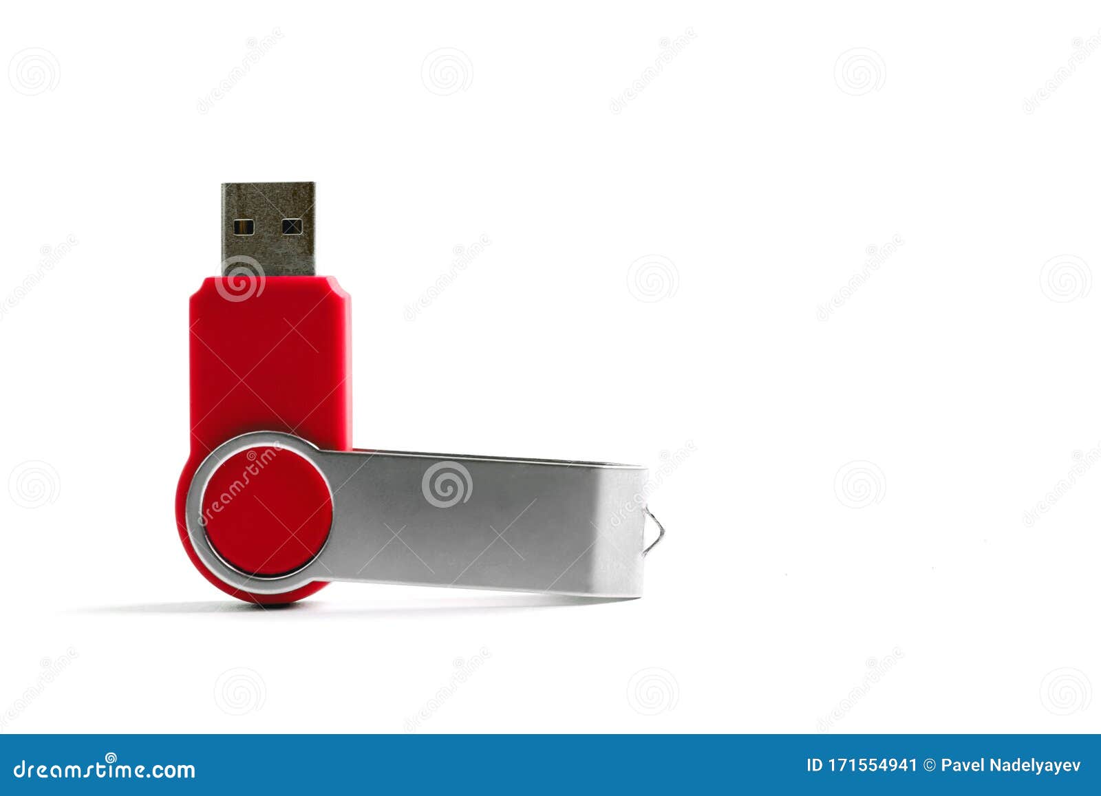Usb Flash Card Isolated on White Background Stock Image - Image of ...
