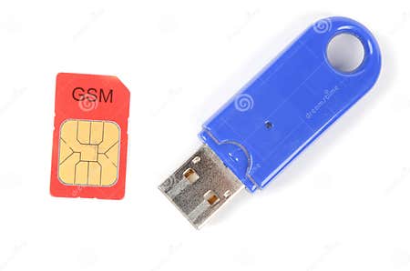 USB Flash Disk and Sim Card Stock Image - Image of coverage, chip: 27953953