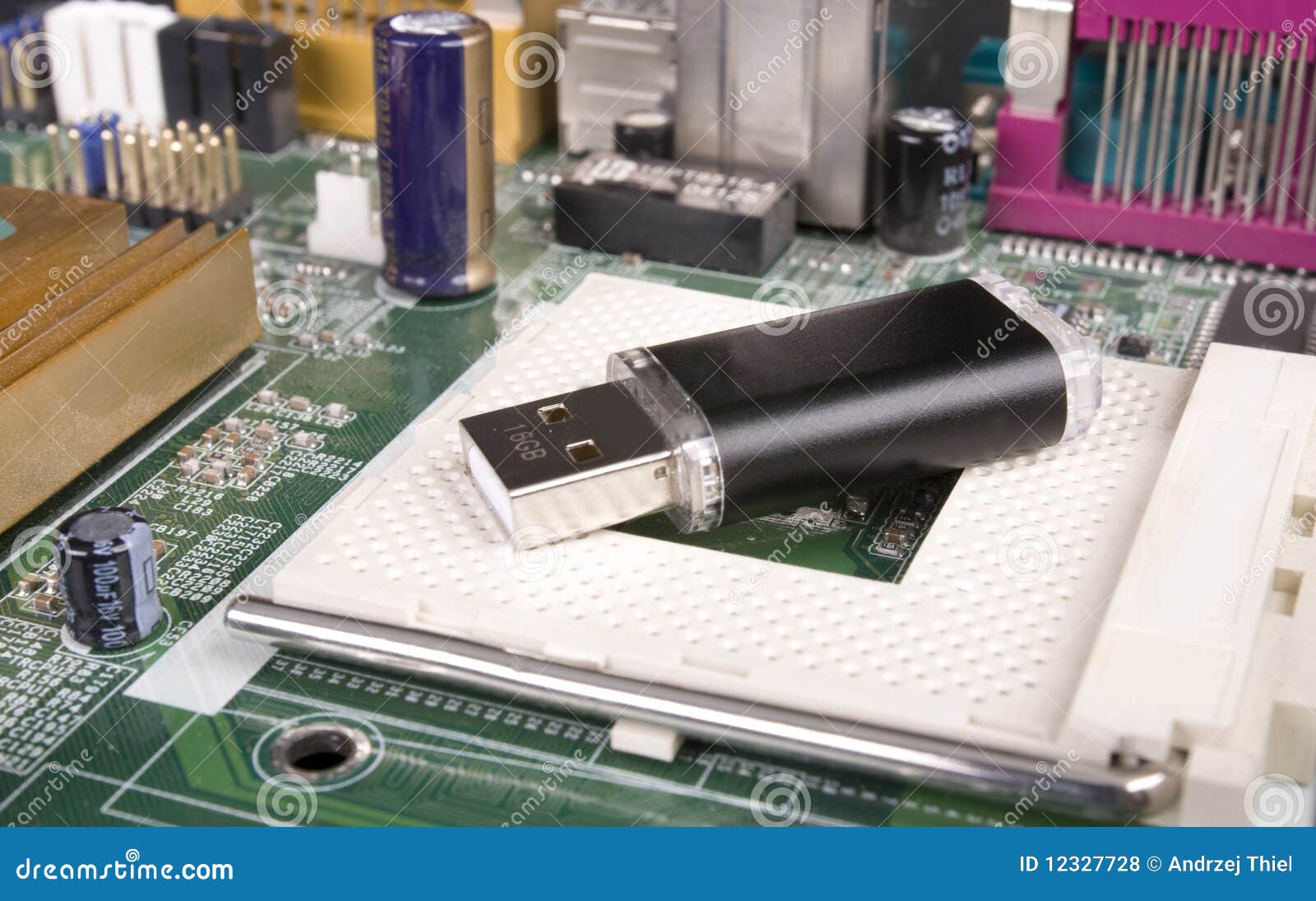 USB Flash Drive stock photo. Image of data, cable, access - 12327728