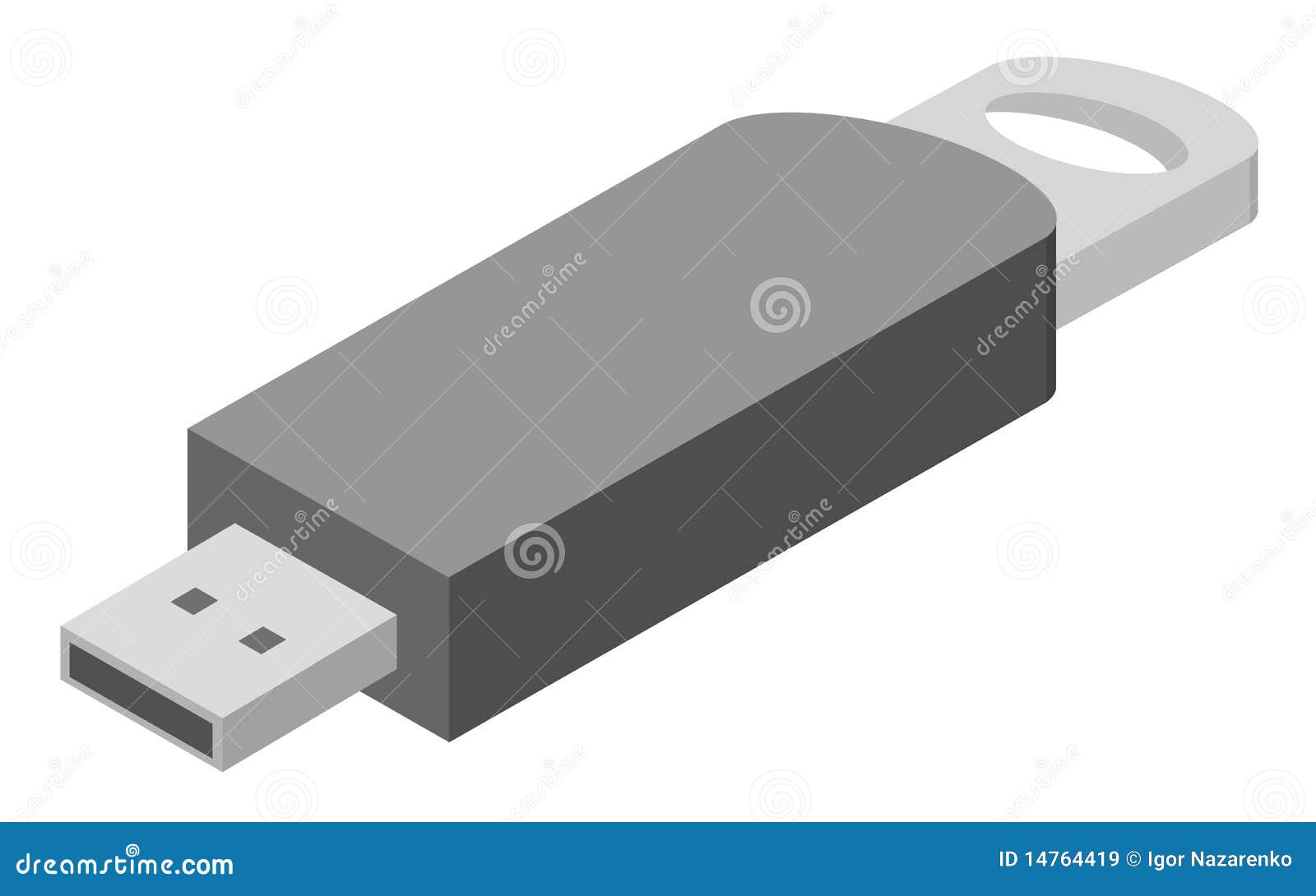 USB flash drive stock vector. Illustration of access - 14764419