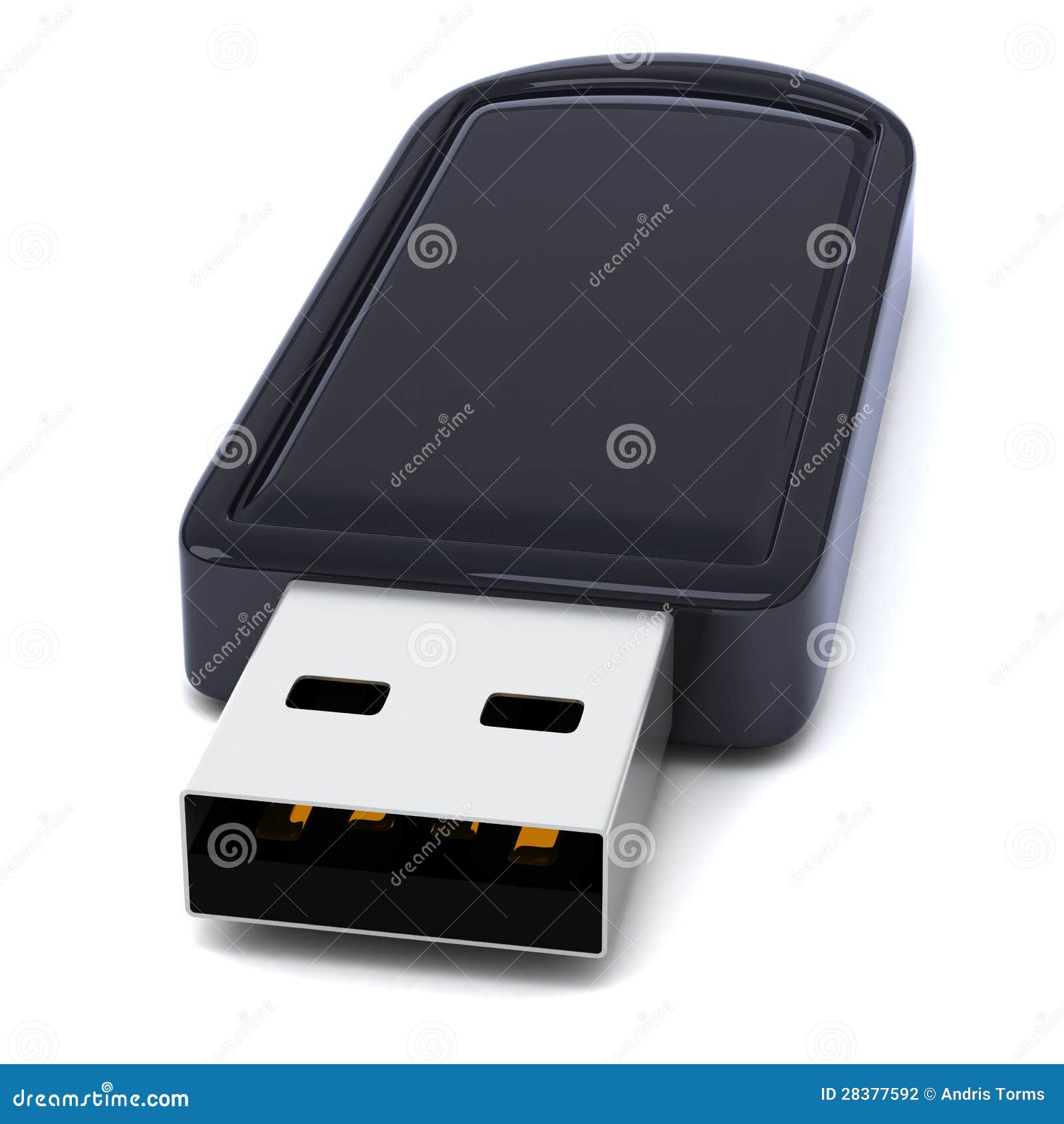 USB flash drive, 3d stock illustration. Illustration of drive - 28377592