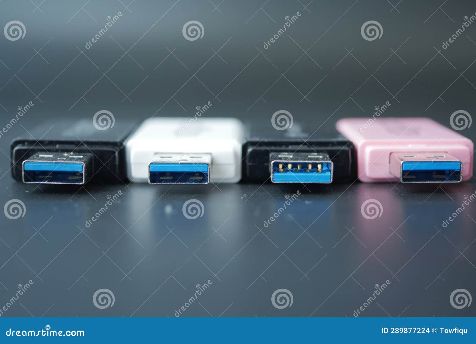 USB Flash Drive on Black Background Close Up Stock Photo - Image of ...