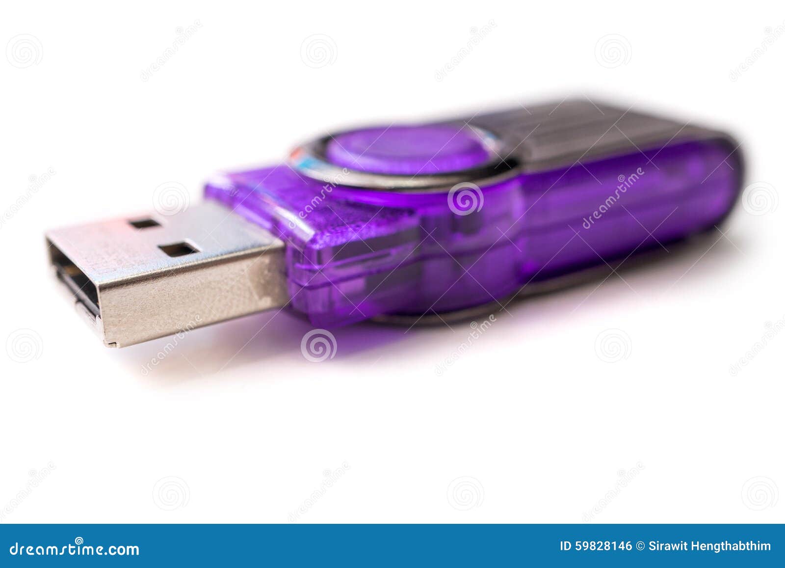 USB Flash Drive Closeup on White Background Stock Photo - Image of ...