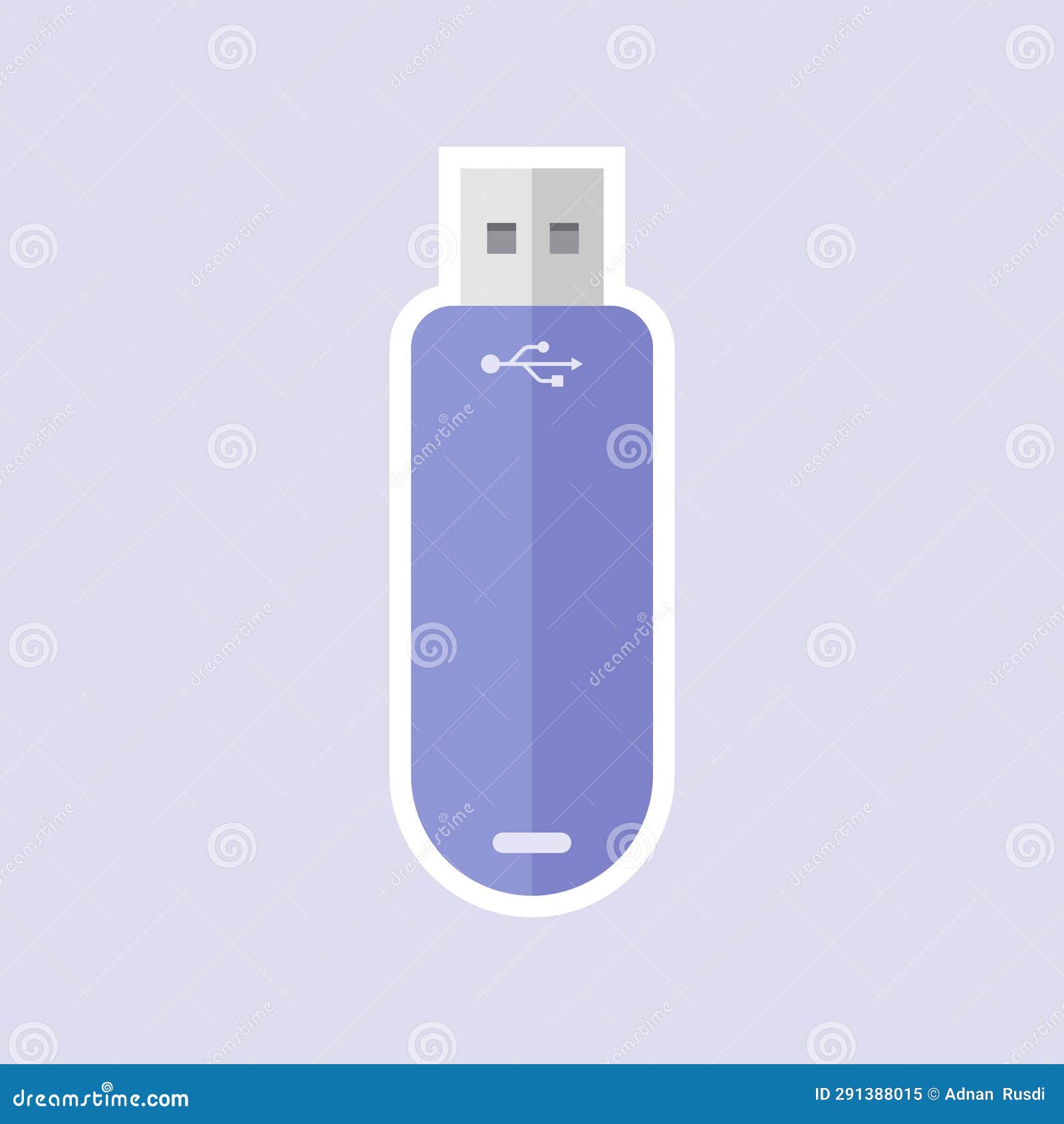 USB Flash Drive Flat Design Style. USB Flash Drive Simple Icon. Modern ...