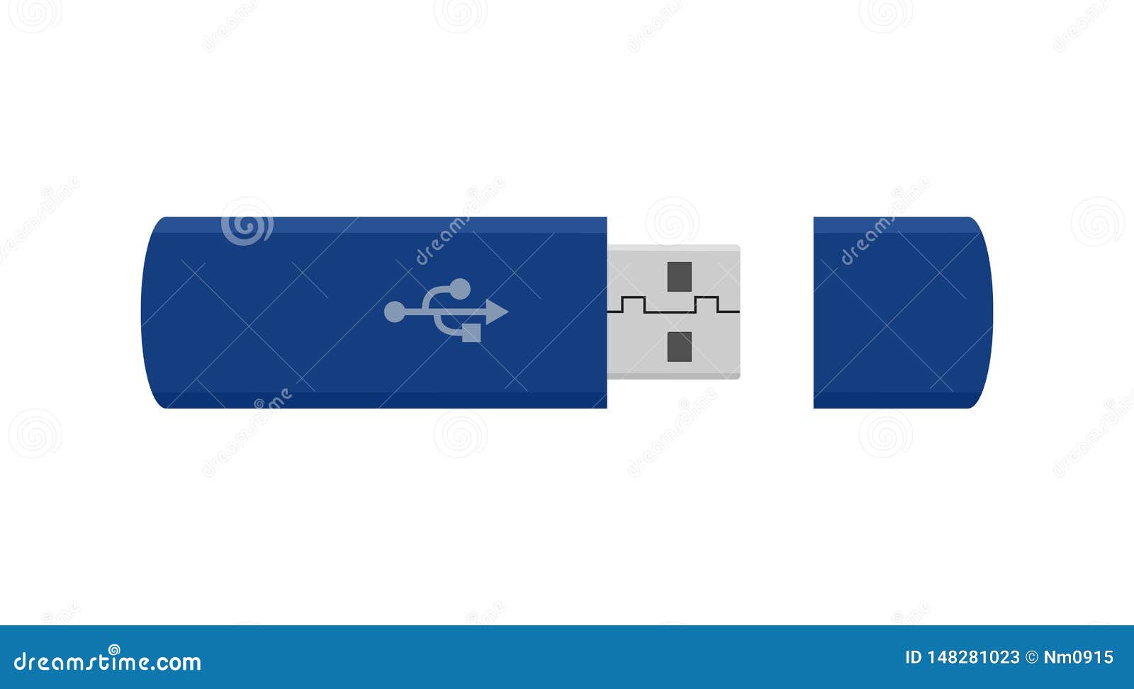 Usb Flash Drive Icon Computer Device Technology Image Stock Vector ...