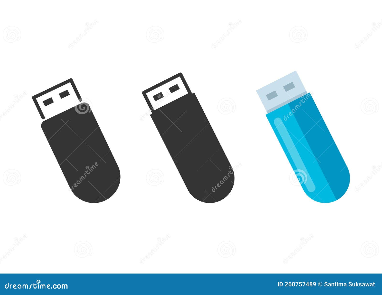 USB Flash Drive Icon Vector Illustration Stock Illustration ...
