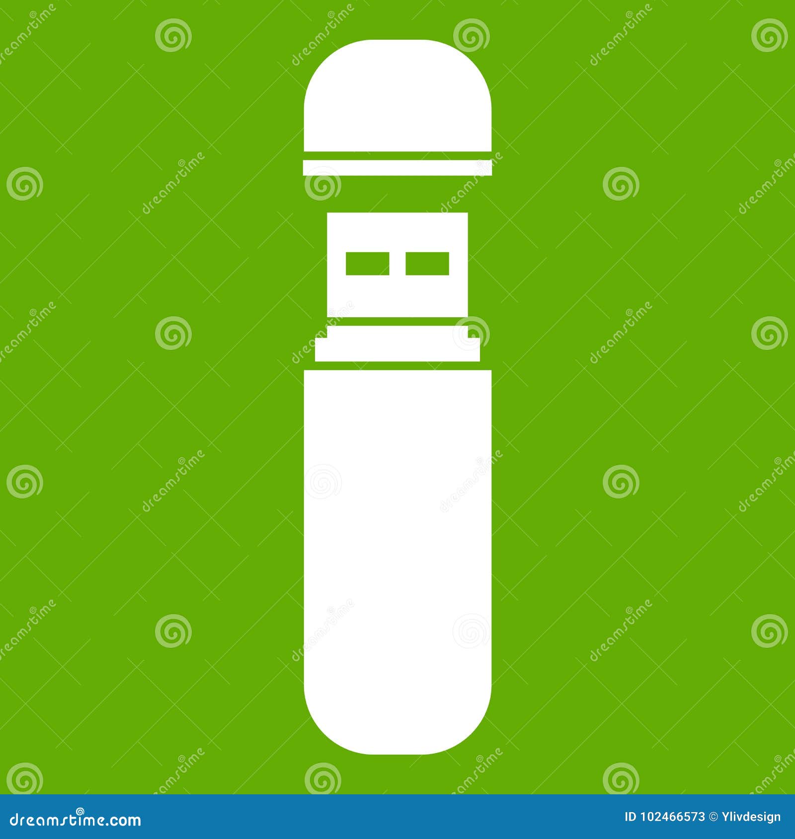 USB flash drive icon green stock vector. Illustration of plug - 102466573