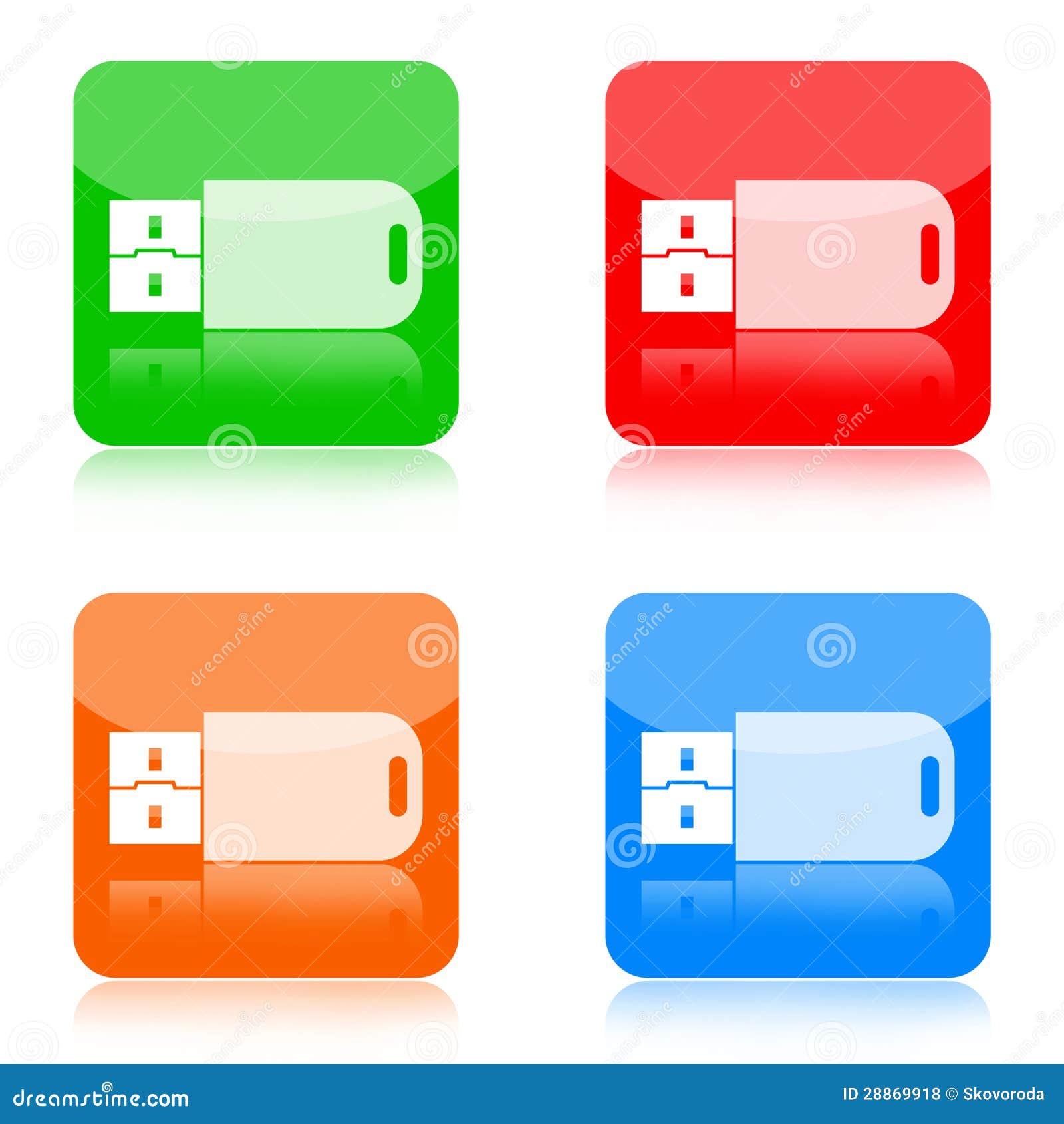 USB flash drive icons stock illustration. Illustration of application ...