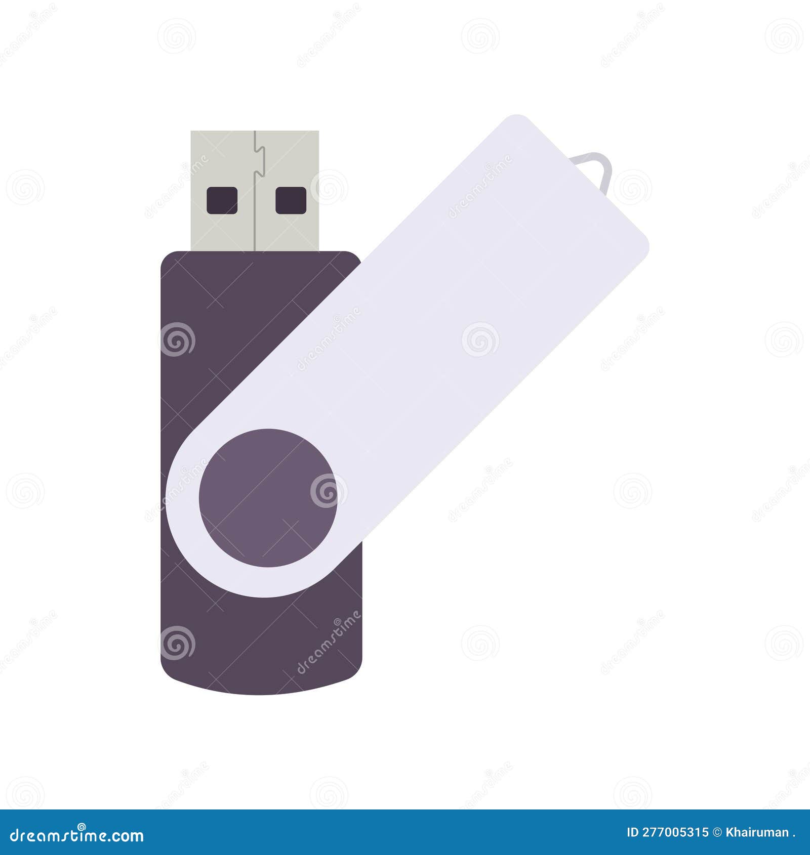 USB Flash Drive Illustration. Clean Icon Design Element on Isolated ...