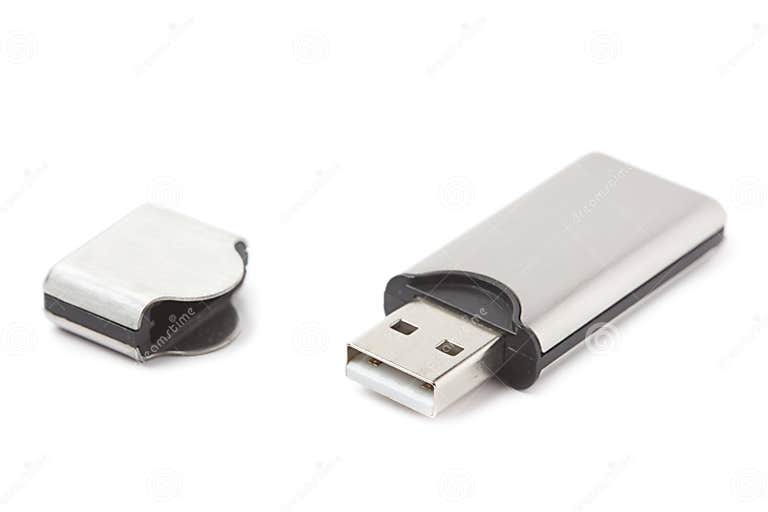 USB flash drive isolated stock photo. Image of electronics - 13520104