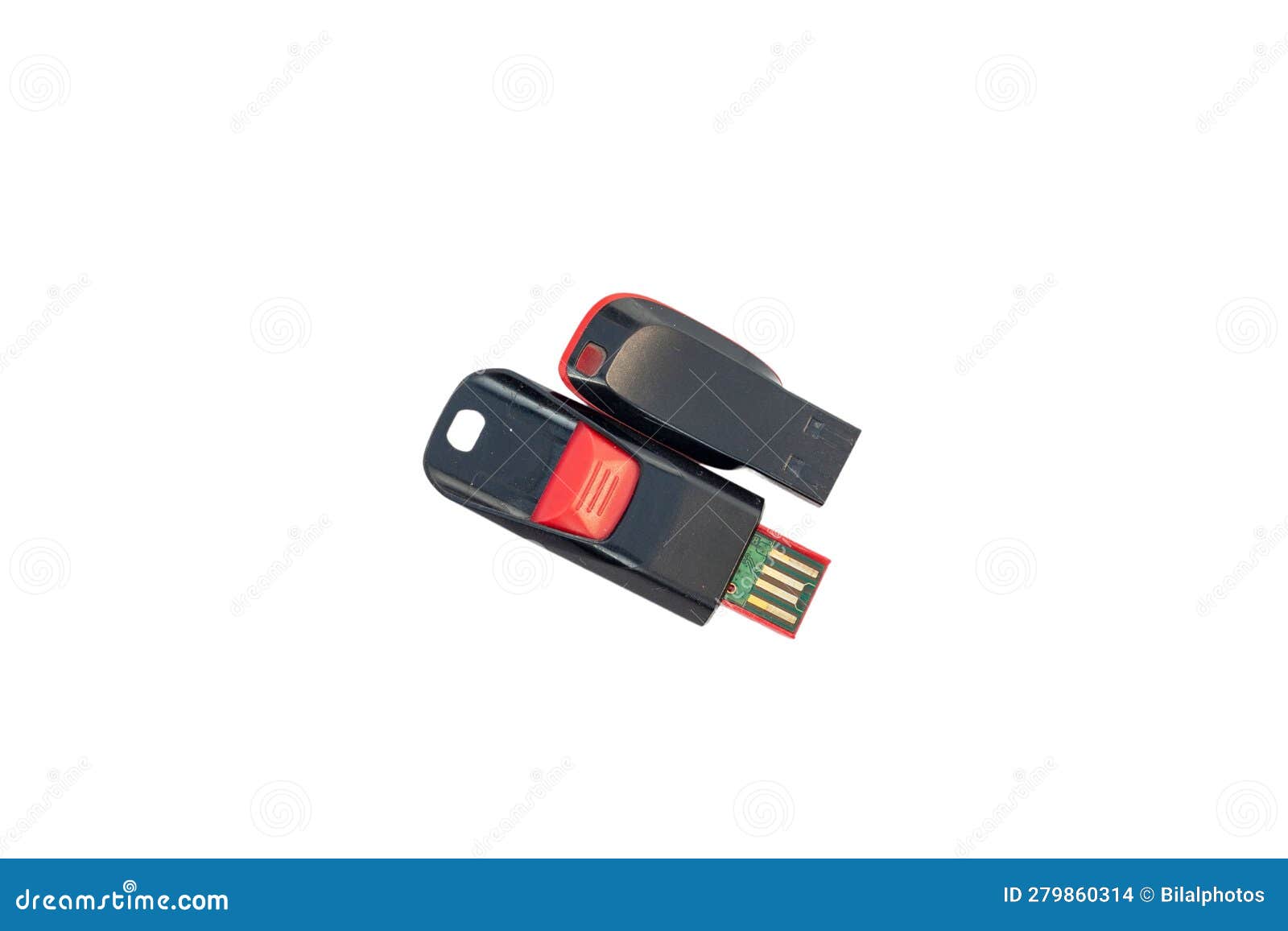 USB Flash Drive Isolated on White Background Stock Photo - Image of ...