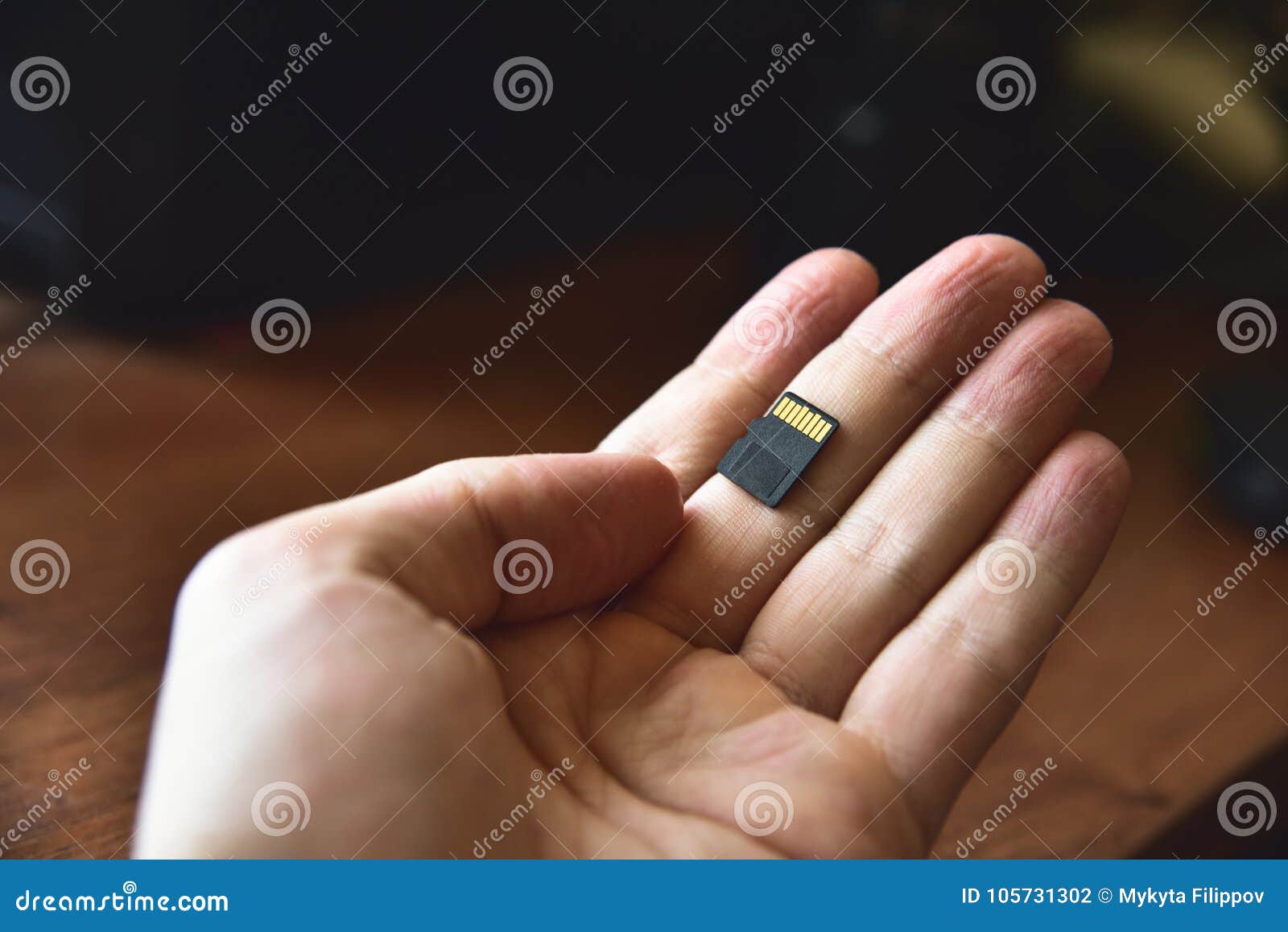 USB Flash Drive Isolated in Hand Stock Photo - Image of file ...