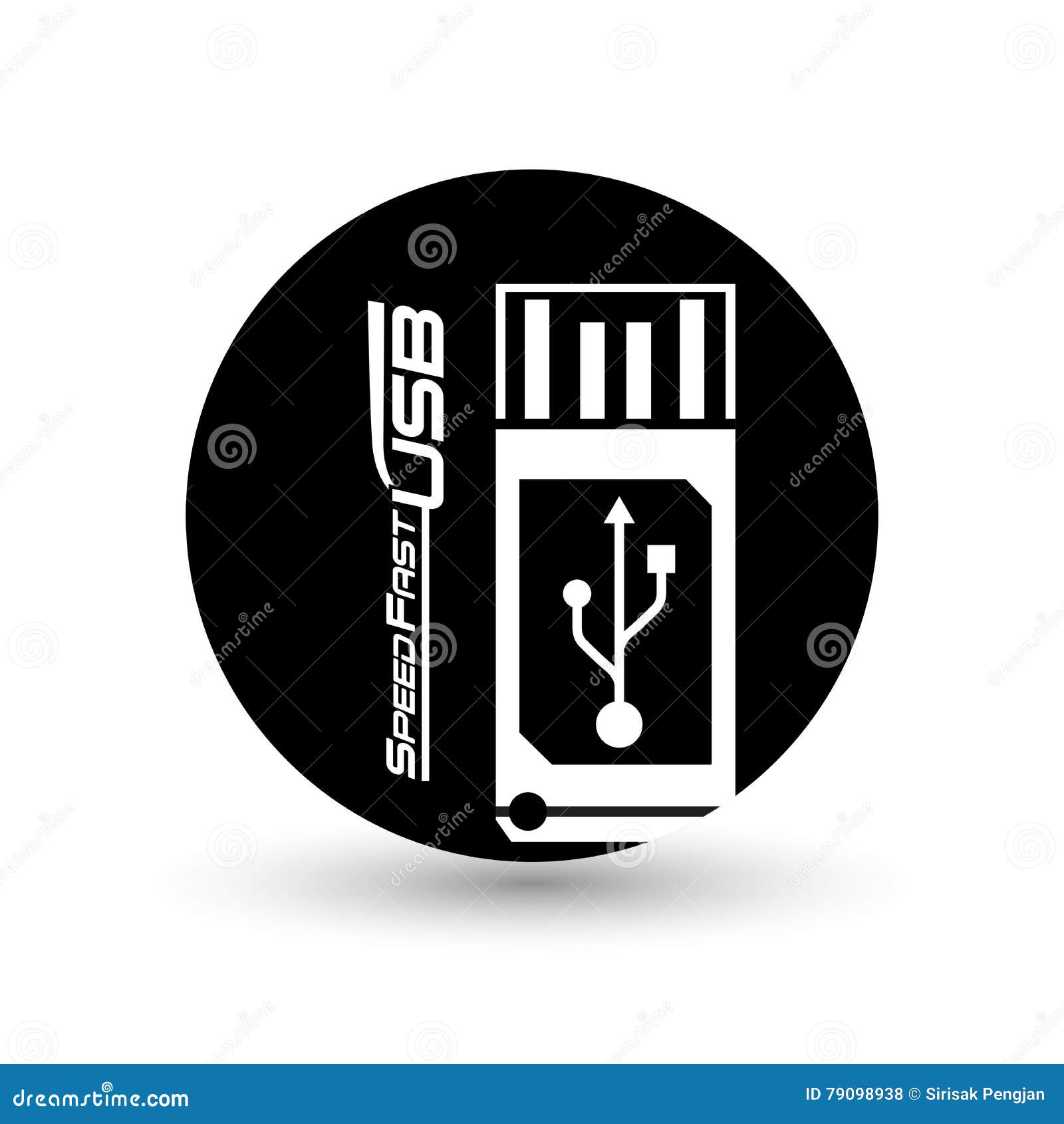 Usb Flash Drive Logo Design Stock Illustration - Illustration of icon ...