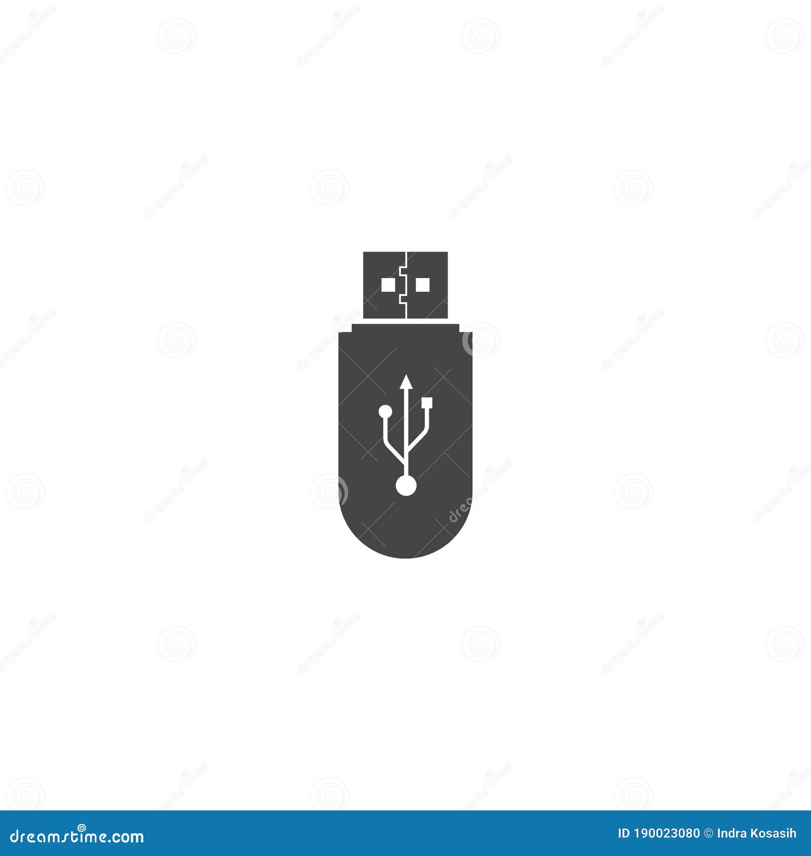 USB Flash Drive Logo Vector Icon Template Stock Vector - Illustration ...