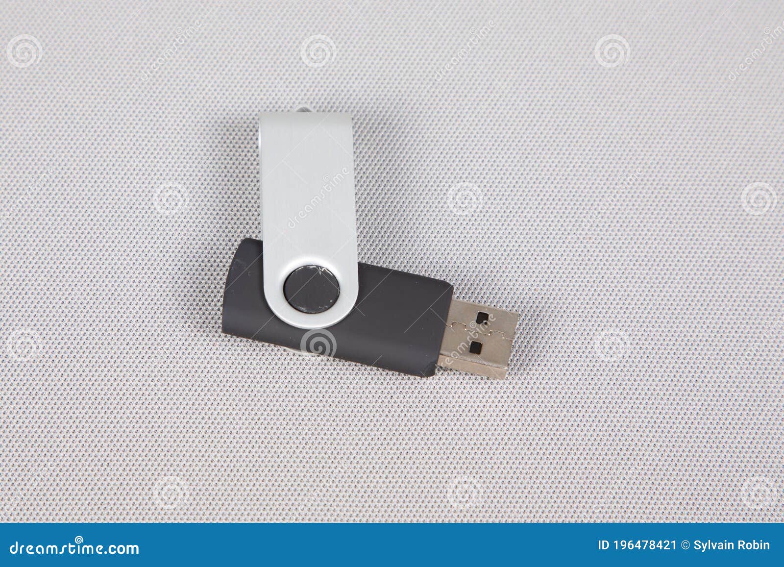 USB Flash Drive Open on White Background Stock Image - Image of ...