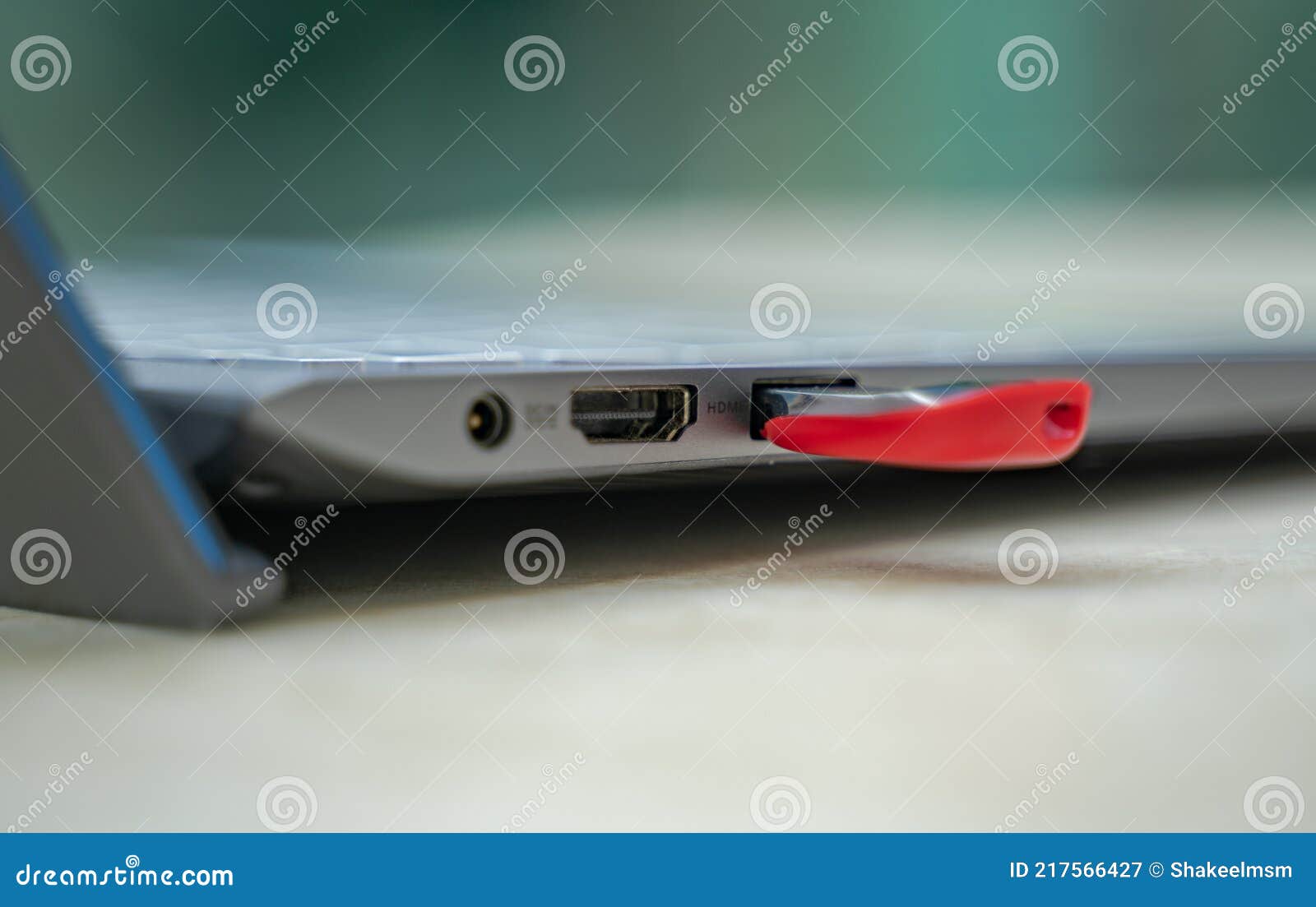 USB Flash Drive Plugged in Laptop Stock Image - Image of laptop ...