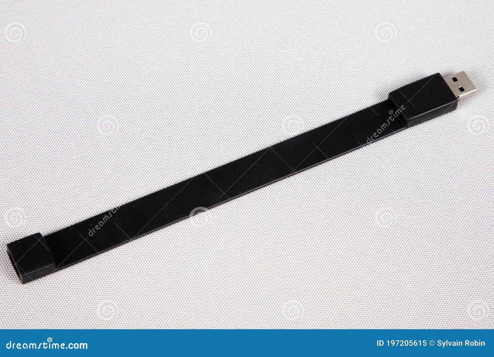 USB Flash Drive Promotional USB Key Black Bracelet Stock Image - Image ...