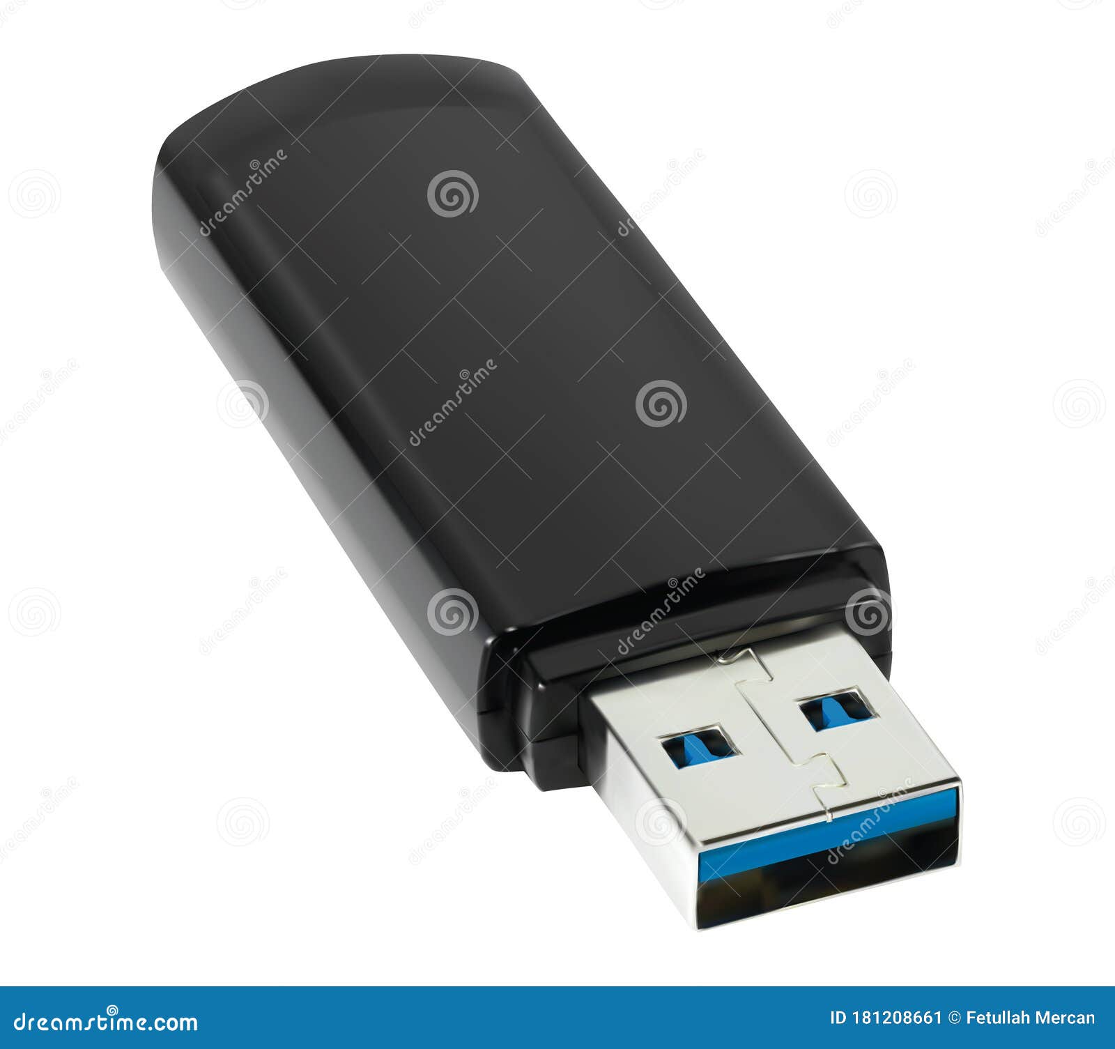 Usb Flash Drive. Realistic Vector File Stock Vector - Illustration of ...