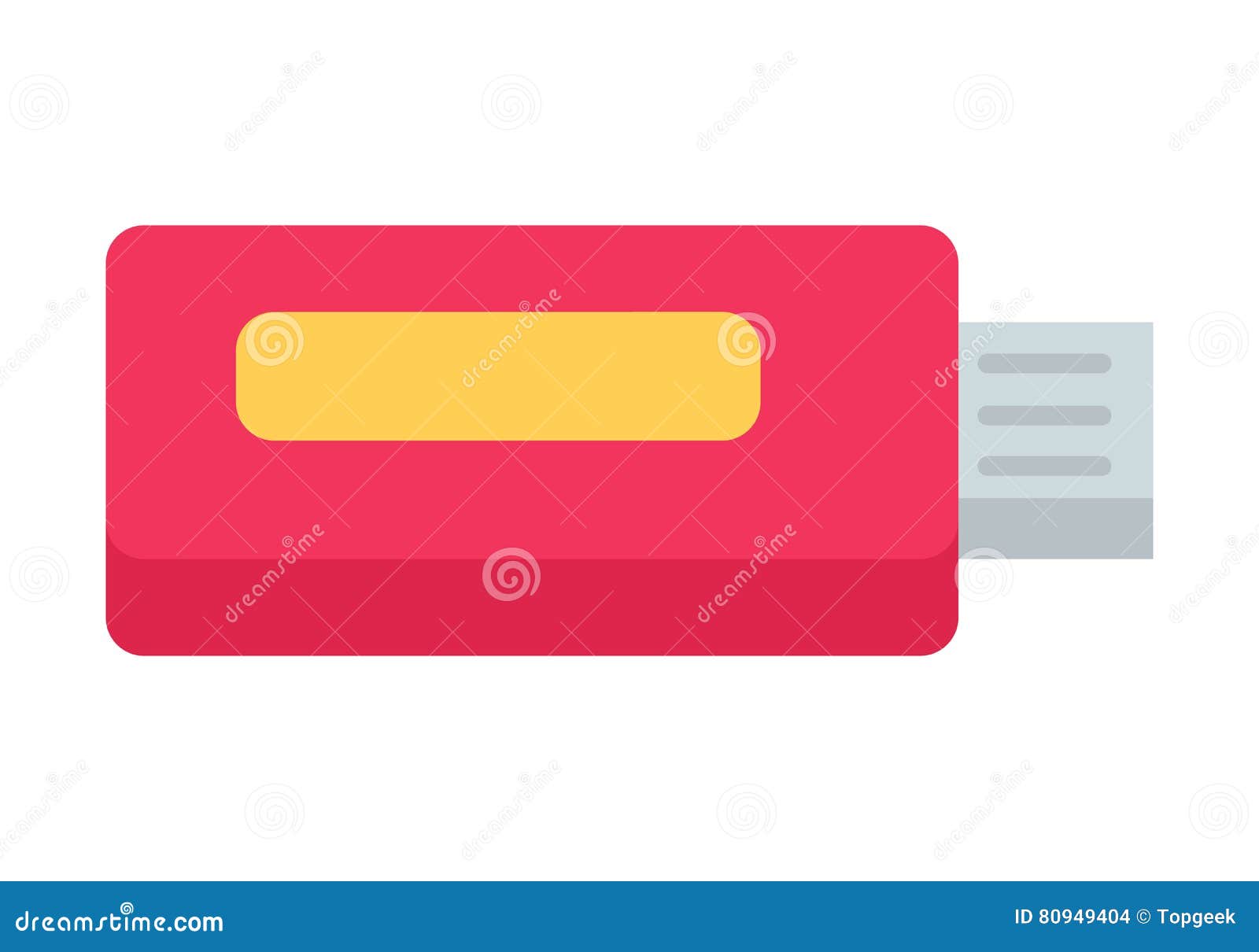 USB Flash Drive stock vector. Illustration of hardware - 80949404