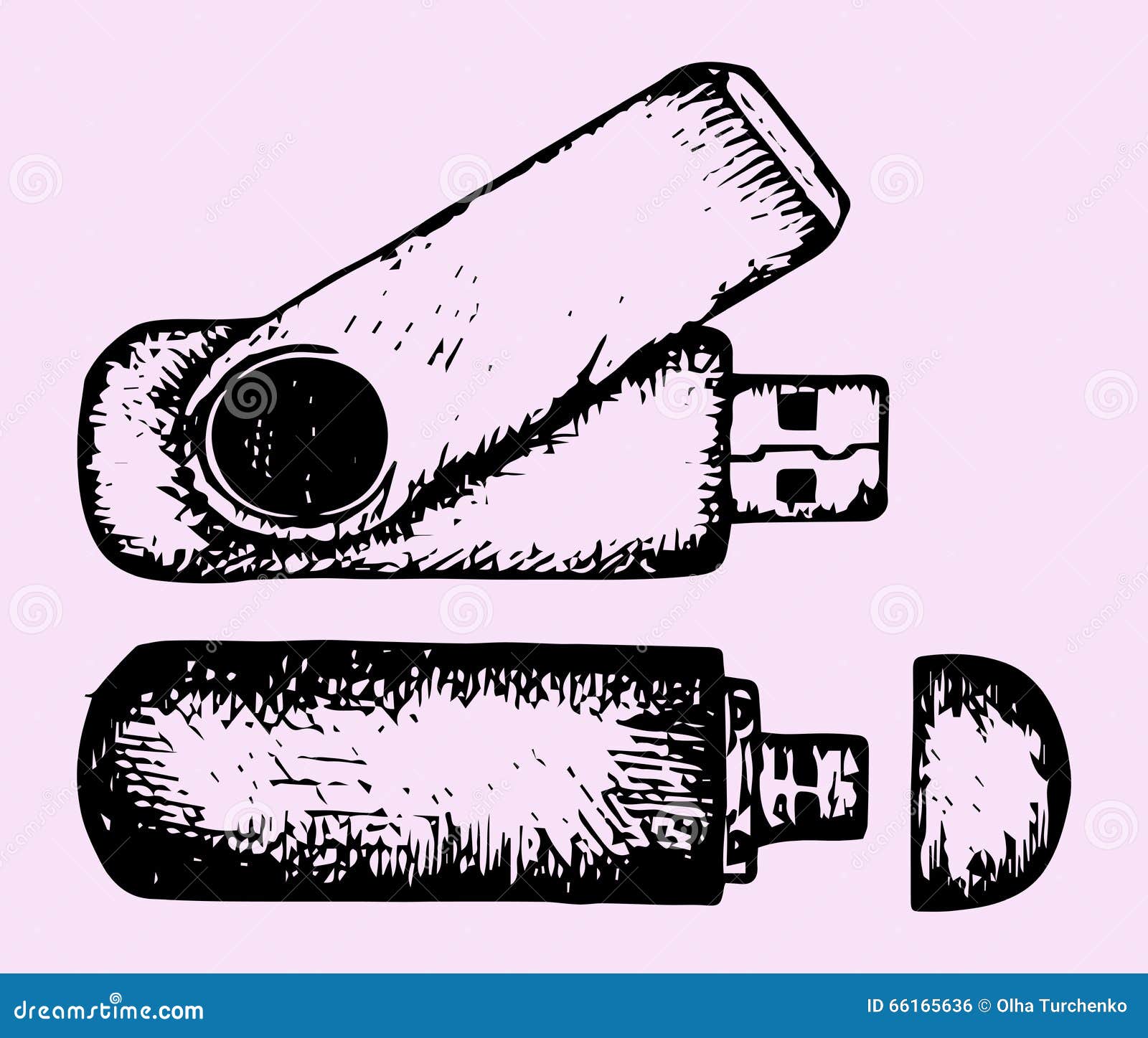 Usb flash drive stock vector. Illustration of grunge - 66165636