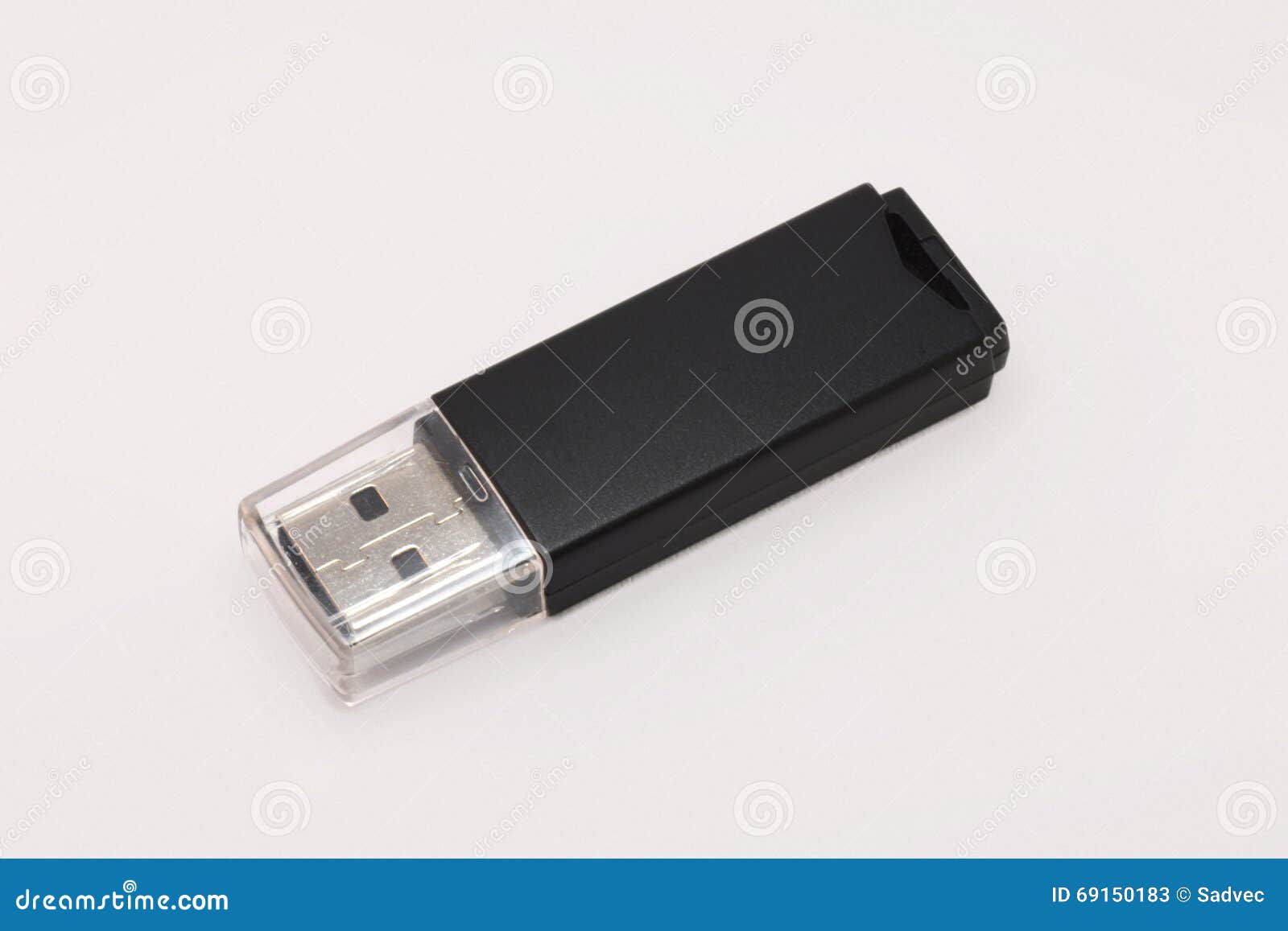 USB Flash Drive on White Background Stock Image - Image of handle, chip ...