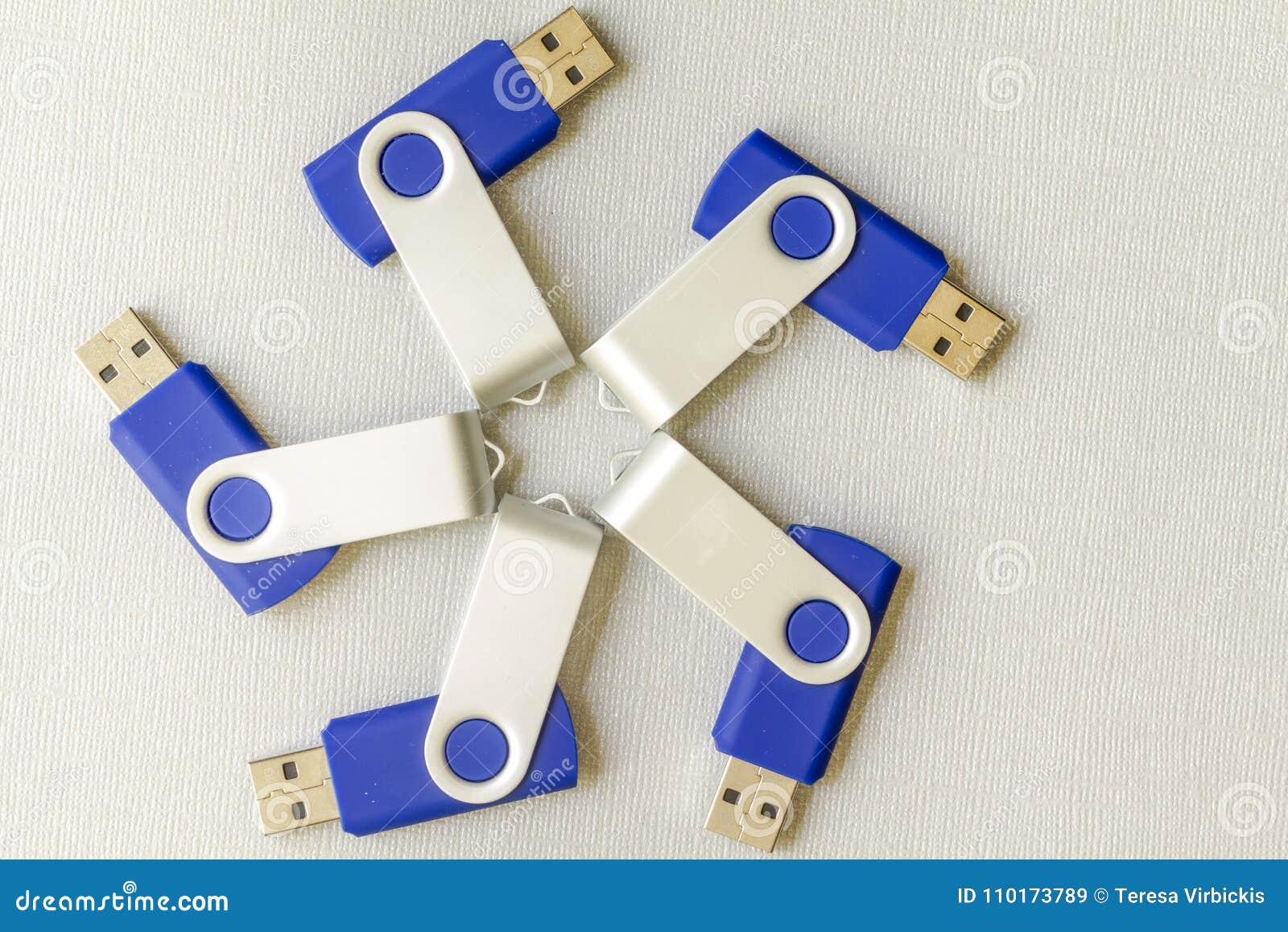 USB Flash Drives on Gray Background Stock Image - Image of disk, metal ...