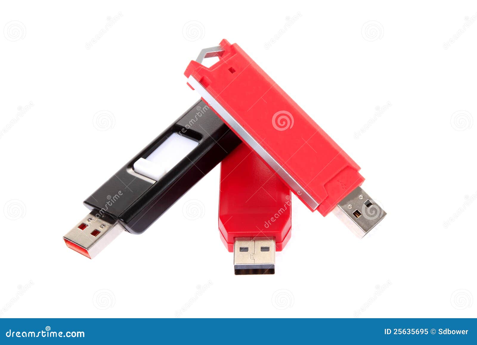 USB Flash Drives Isolated on White Stock Image - Image of transfer ...
