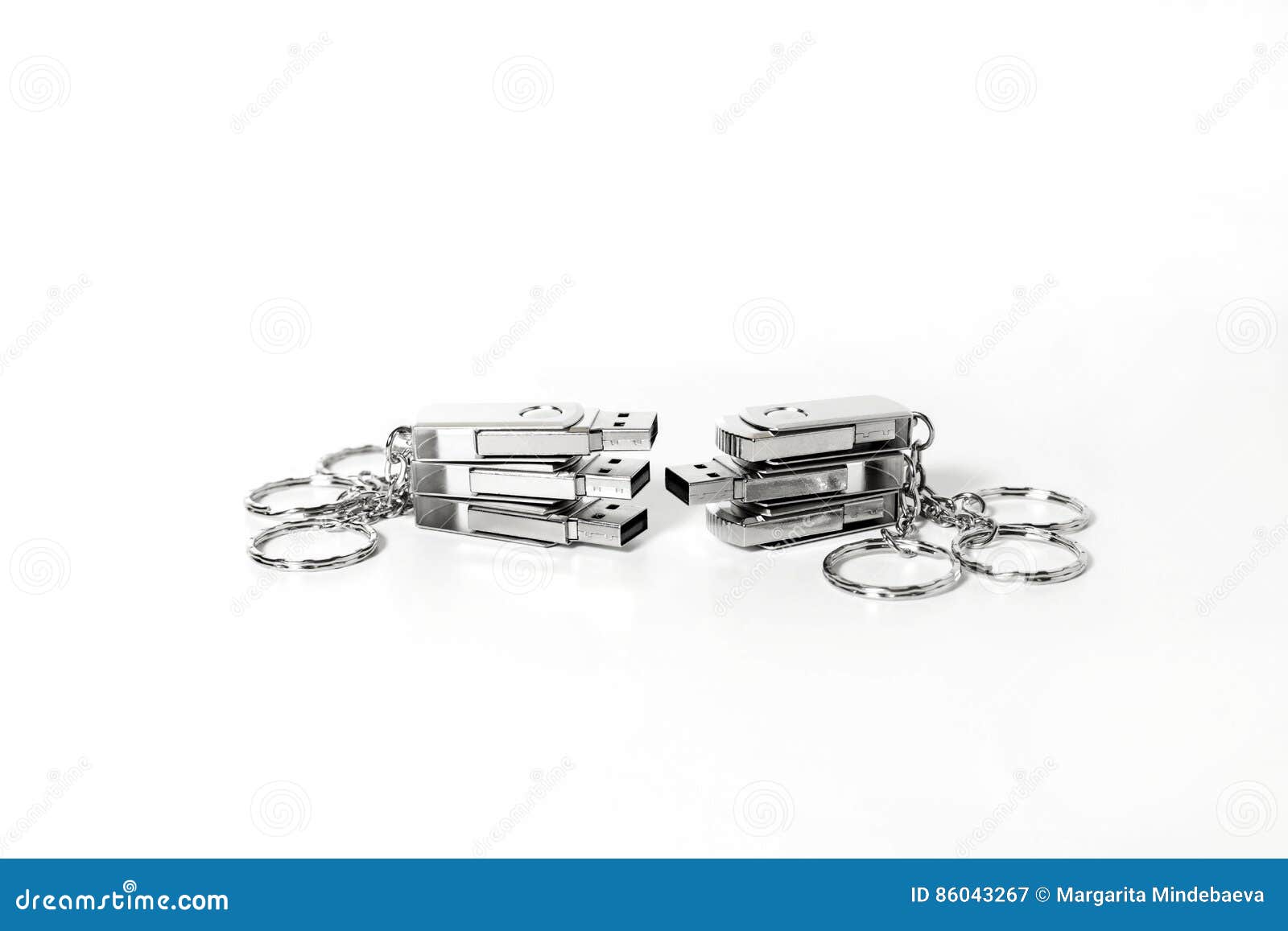 USB Flash Drives with Metal Housing Stock Image - Image of gray ...