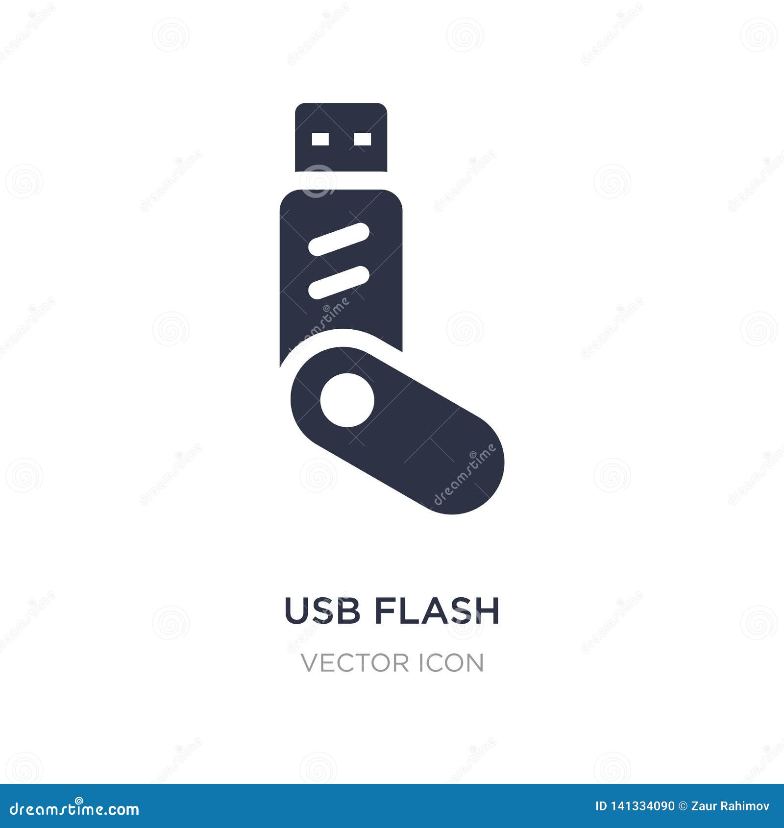 Usb Flash Icon on White Background. Simple Element Illustration from ...