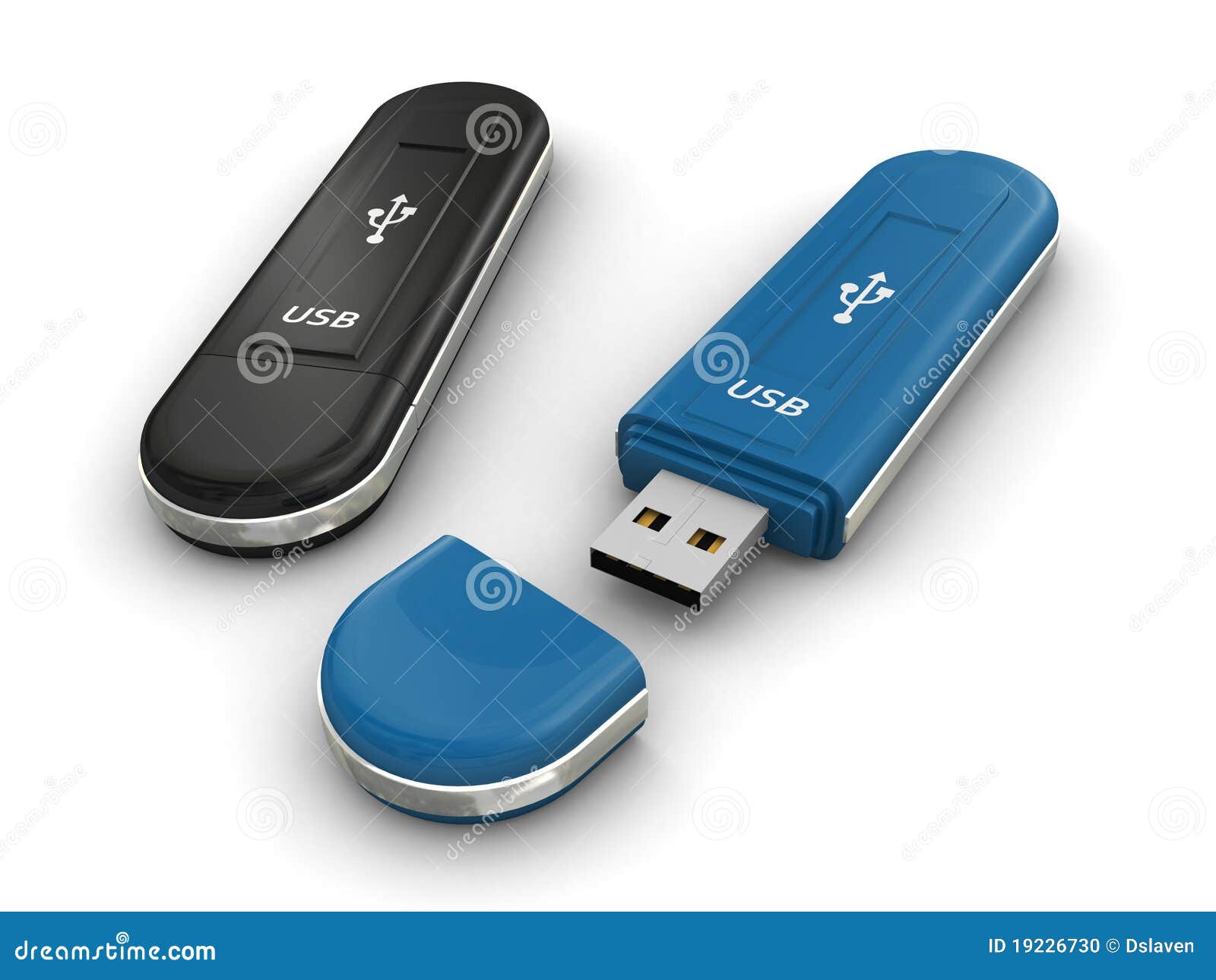 Usb flash memories stock illustration. Illustration of save - 19226730