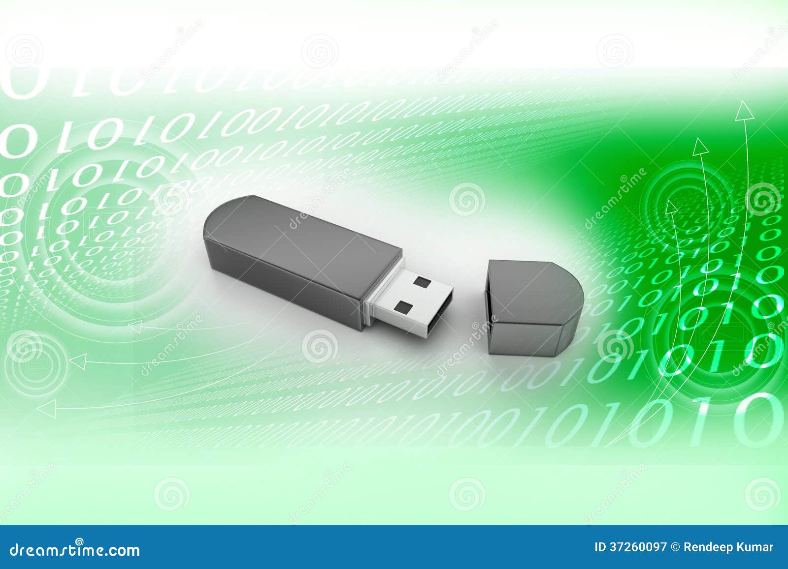 USB flash memory stock illustration. Illustration of move - 37260097