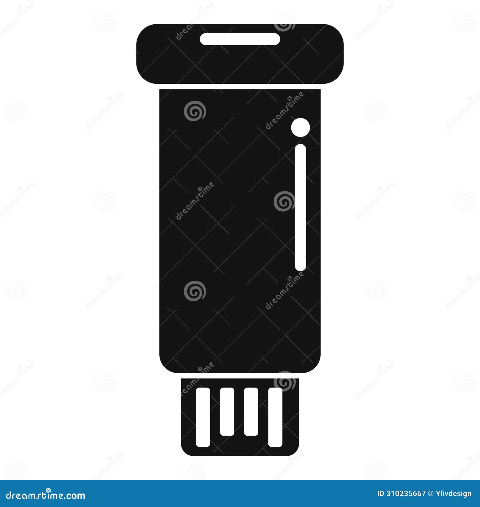 Usb Flash Memory Icon Simple Vector. Machine Micro Size Stock Vector ...