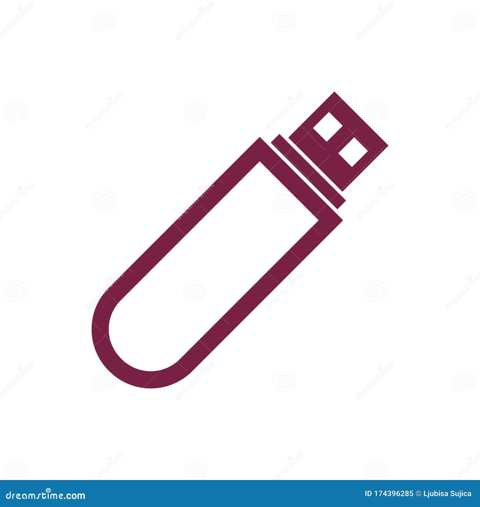 Usb flash memory icon stock image. Image of memory, removable - 174396285