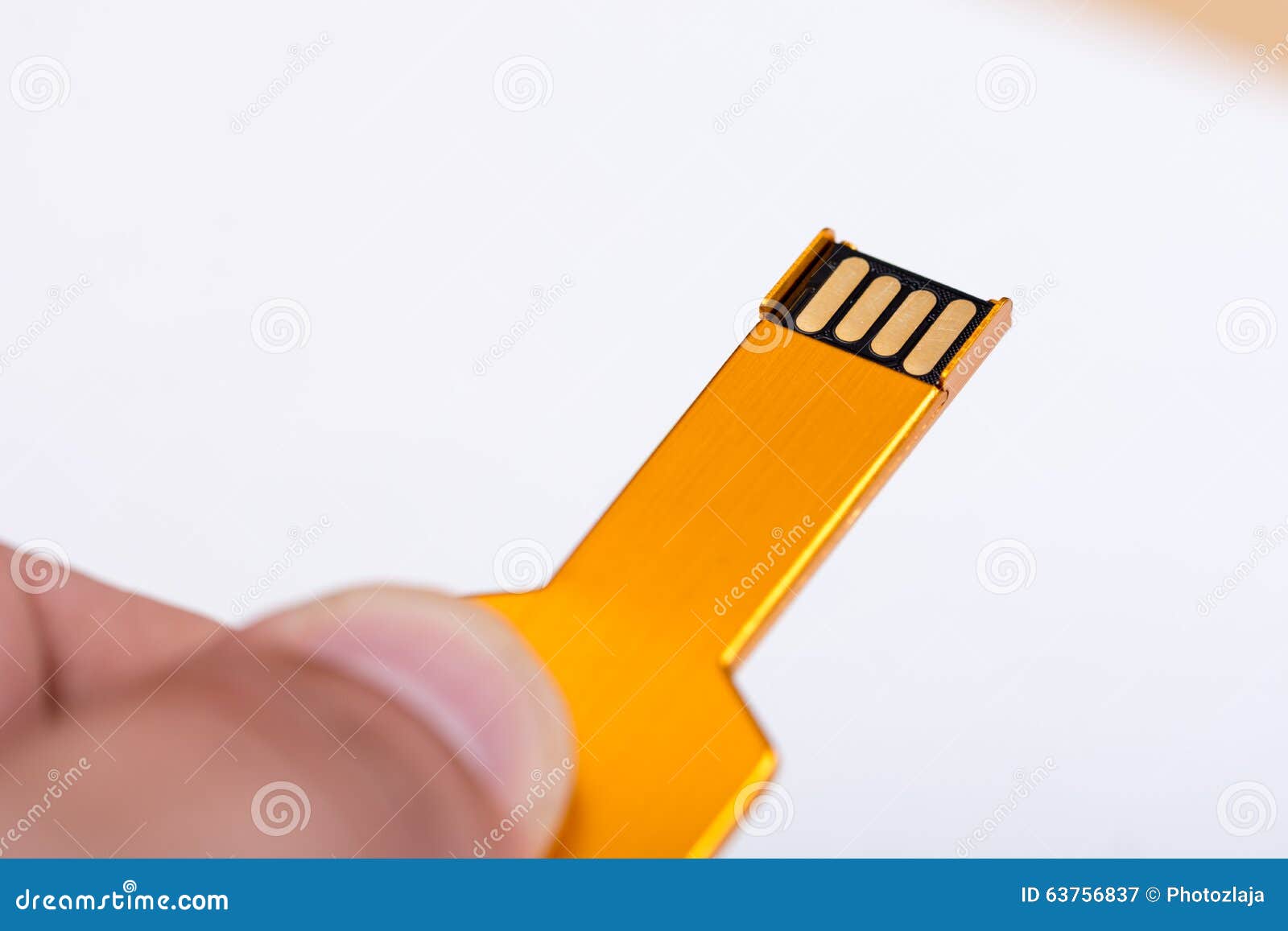 Usb Flash Memory Key in the Hand Stock Image - Image of flash ...
