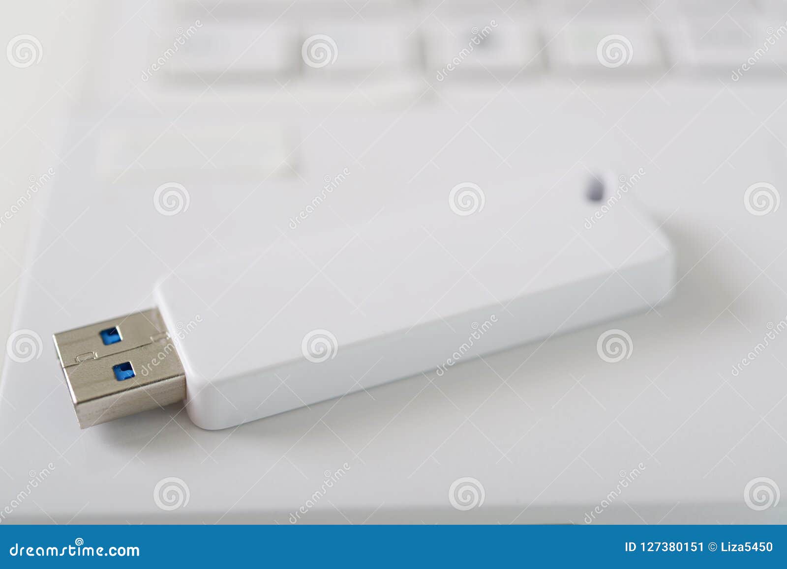 Usb Flash Memory and Laptop Stock Image - Image of memory, digital ...