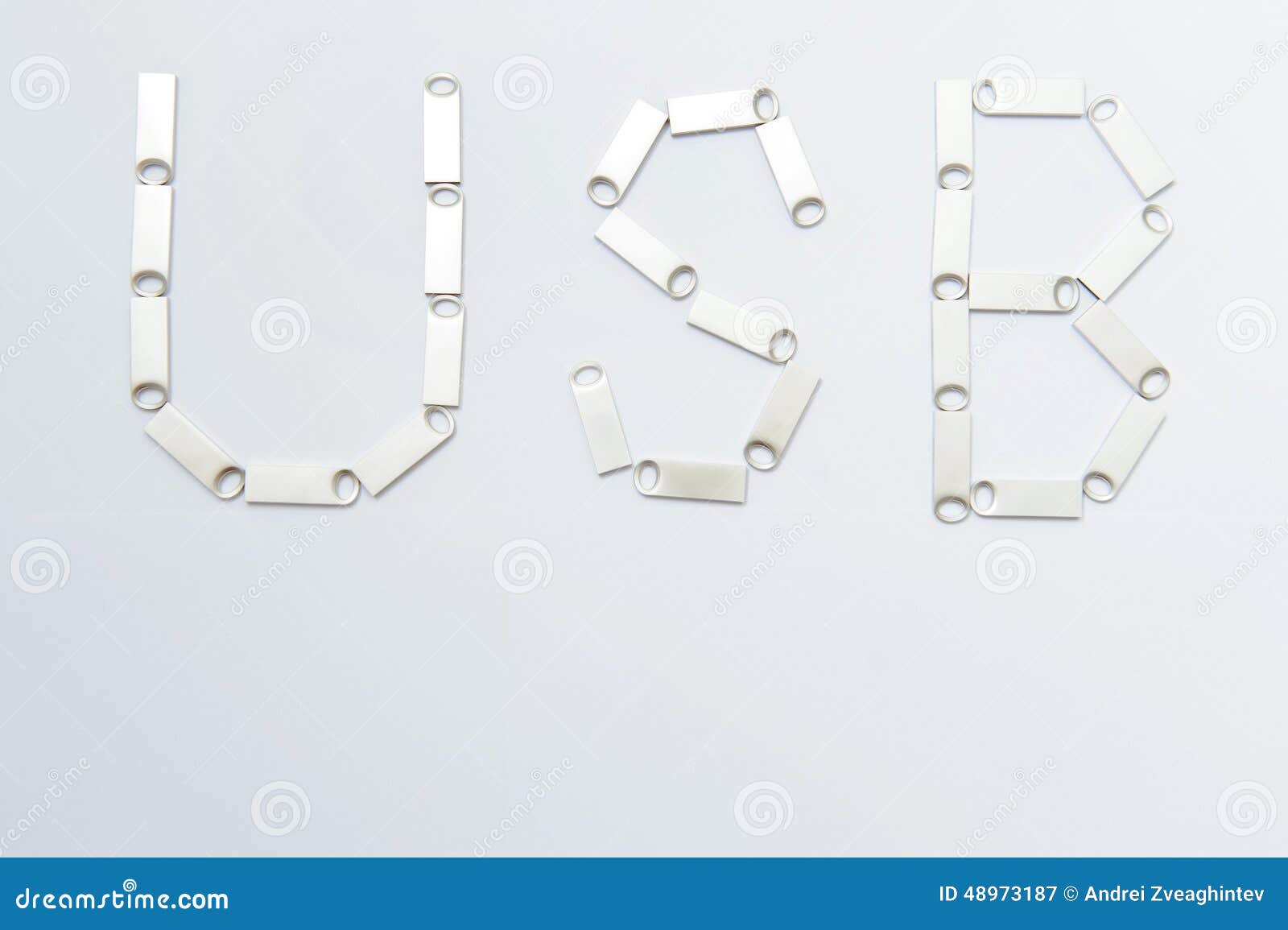 USB Flash Written by Silver Memory Sticks Stock Image - Image of ...