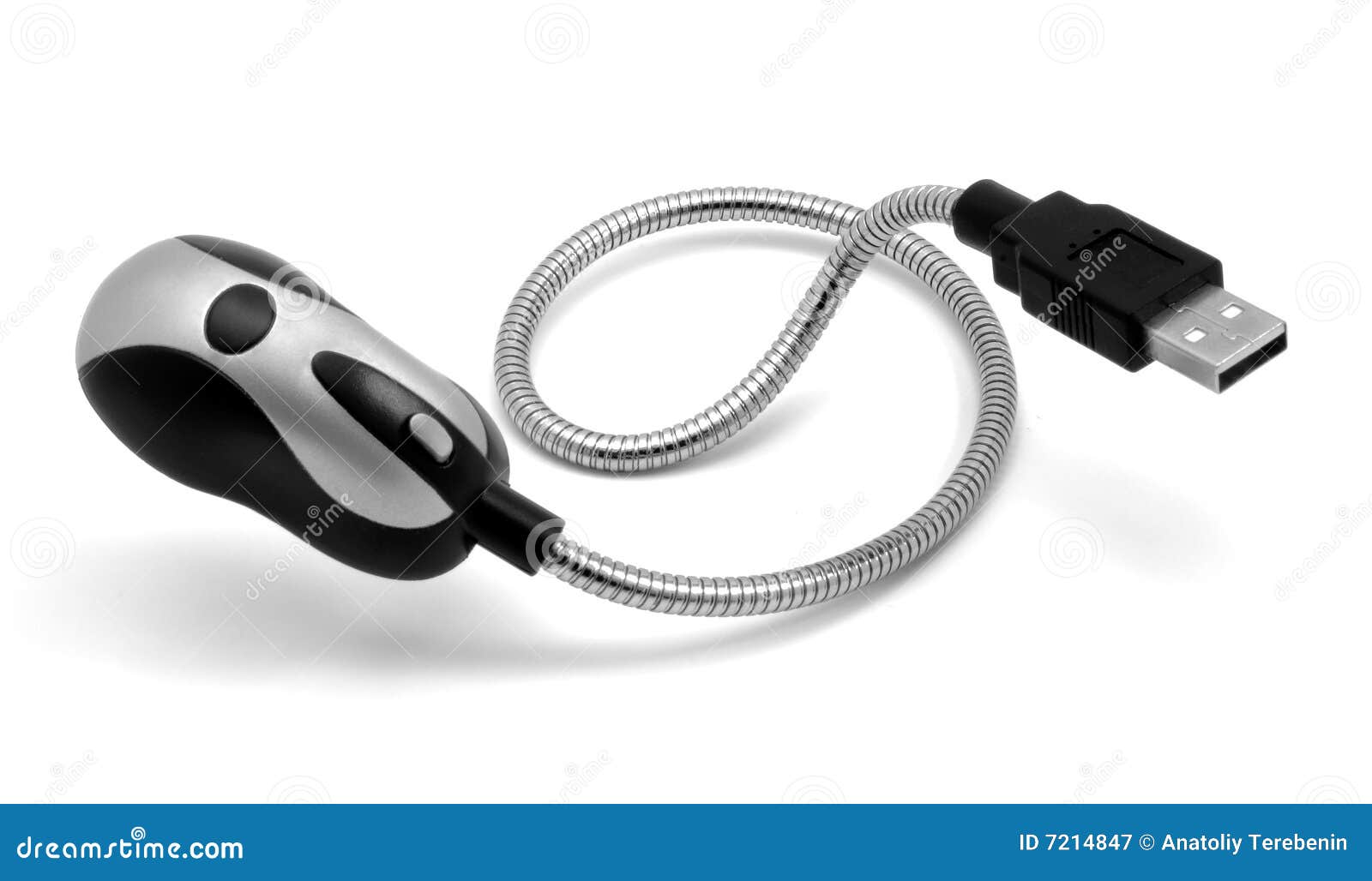 USB - Flashlight. stock image. Image of accessories, metal - 7214847